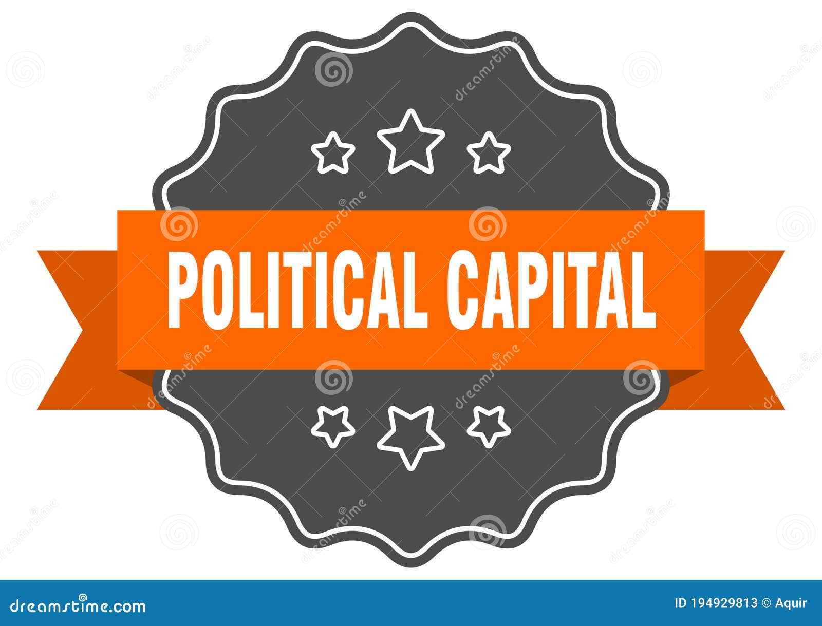 Political capital label stock vector. Illustration of circle - 194929813