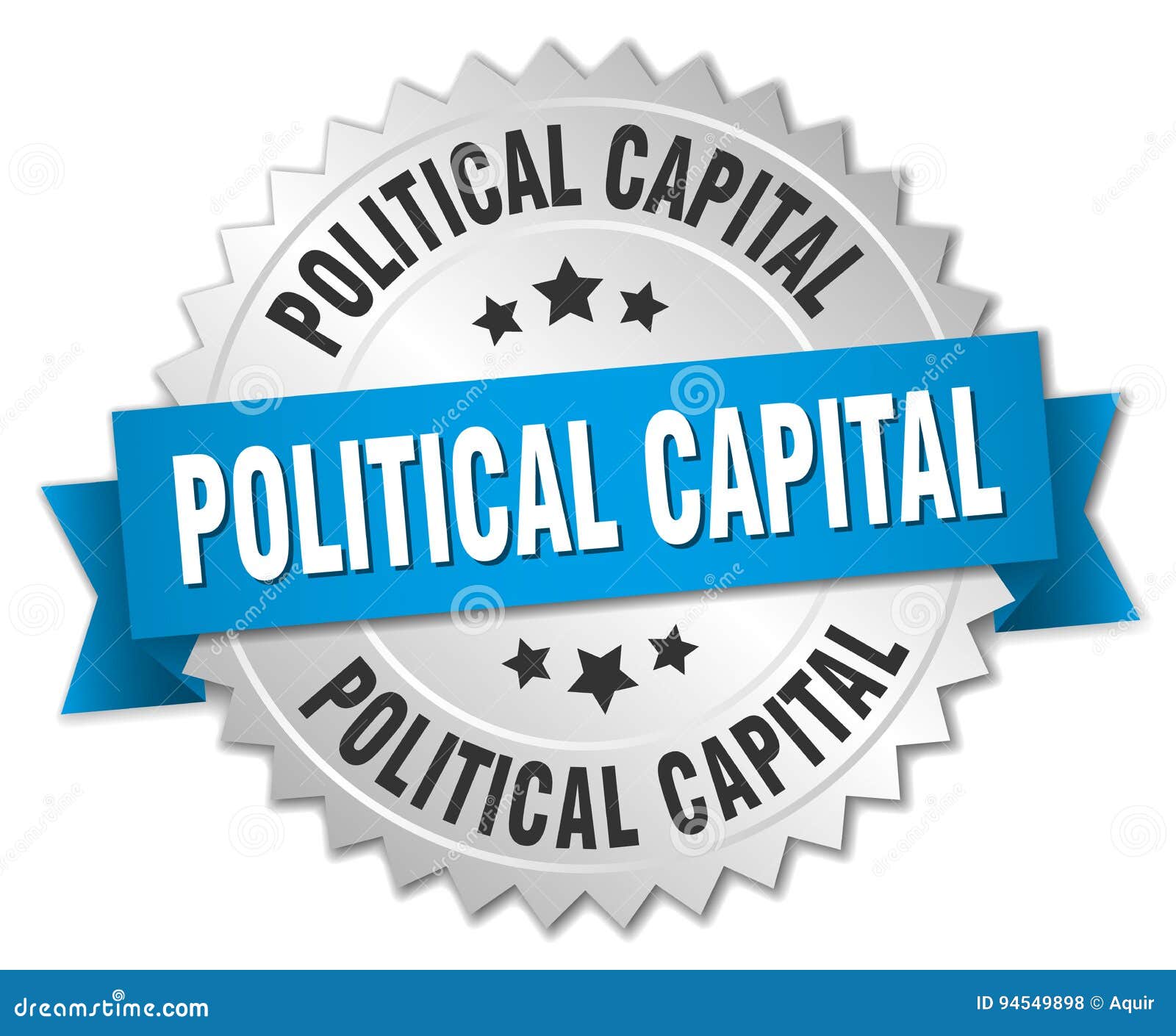 Political Capital Round Isolated Badge Stock Vector - Illustration of ...