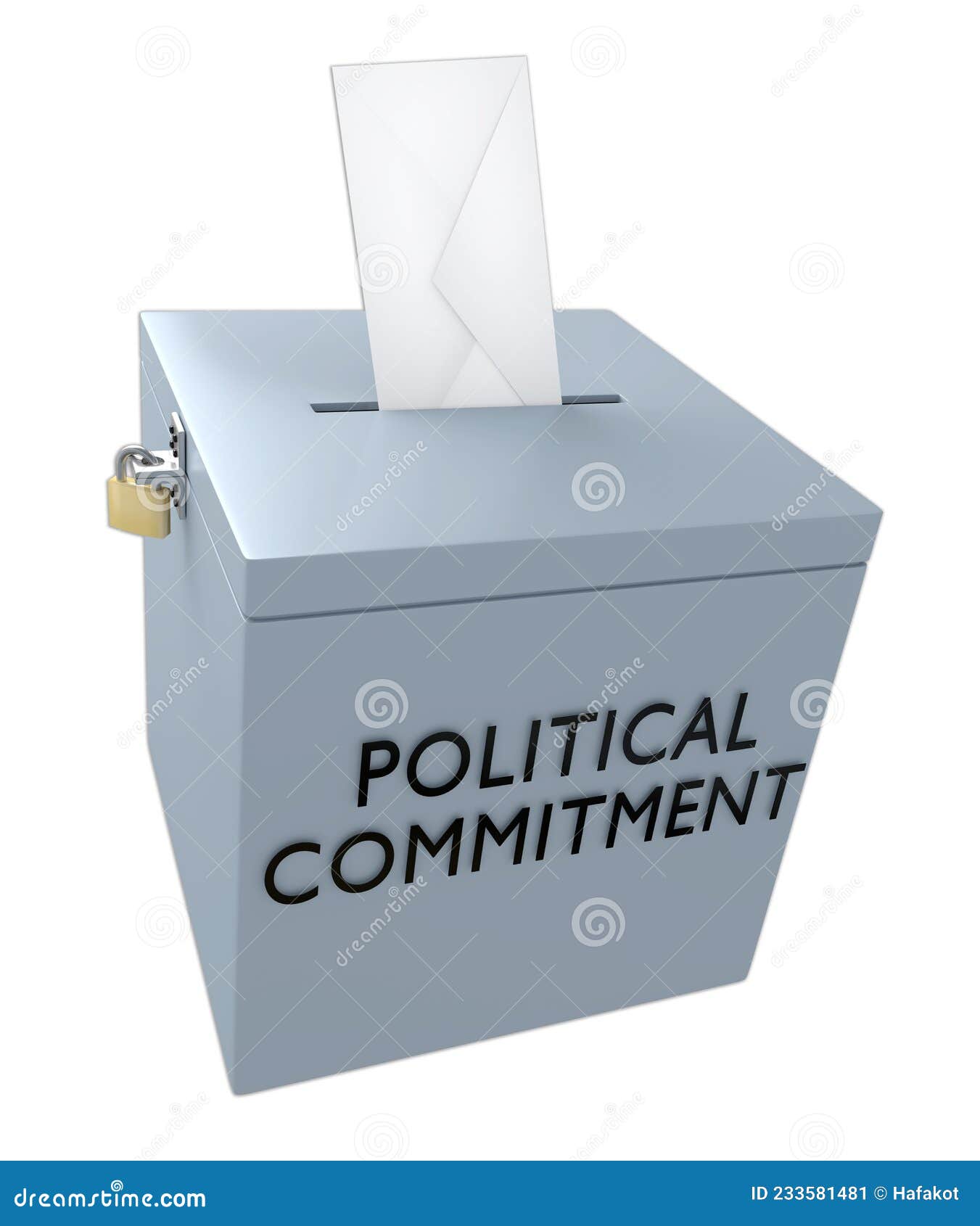 POLITICAL COMMITMENT Concept Stock Illustration - Illustration of ...