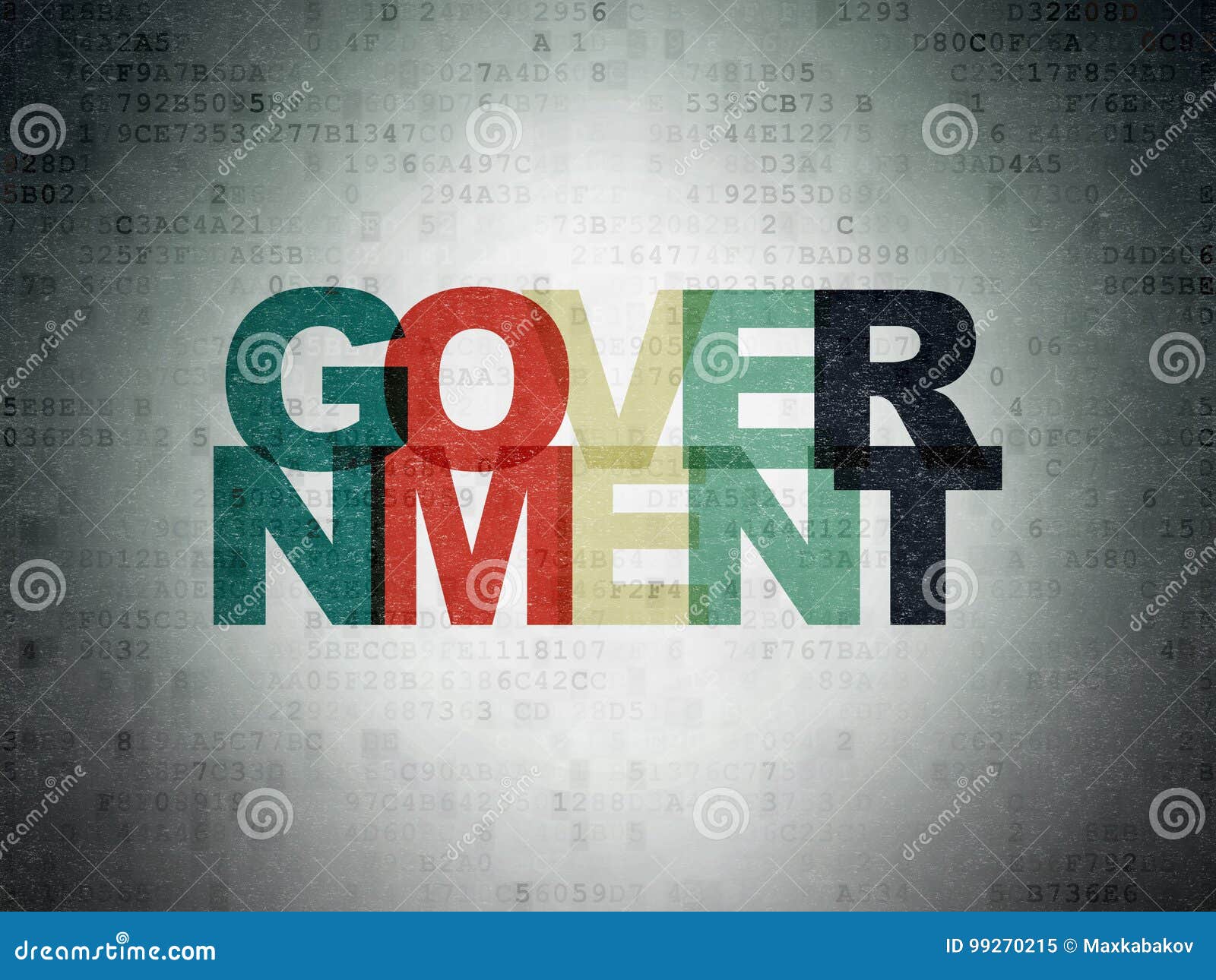 Political Concept: Government on Digital Data Paper Background Stock ...