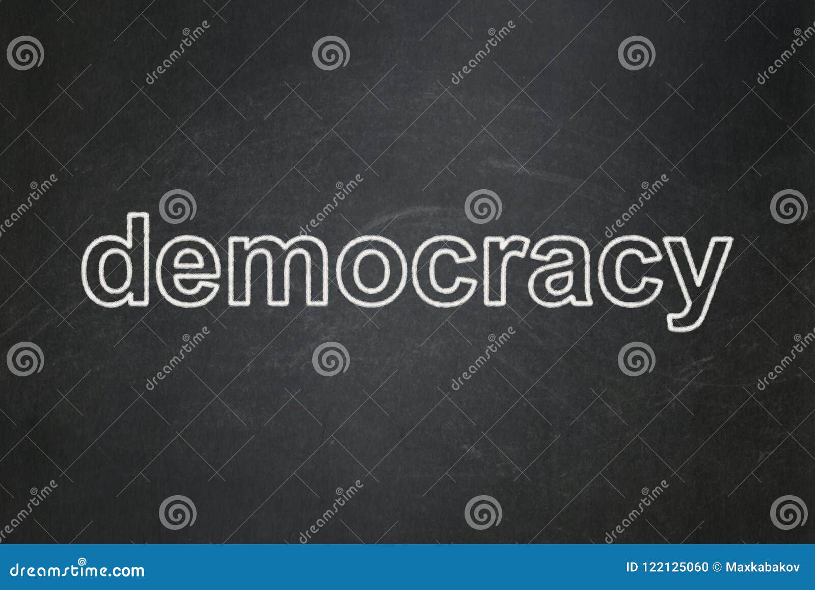 Political Concept: Democracy on Chalkboard Background Stock ...