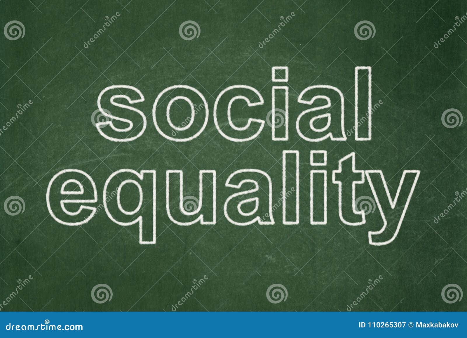 Political Concept: Social Equality on Chalkboard Background Stock ...