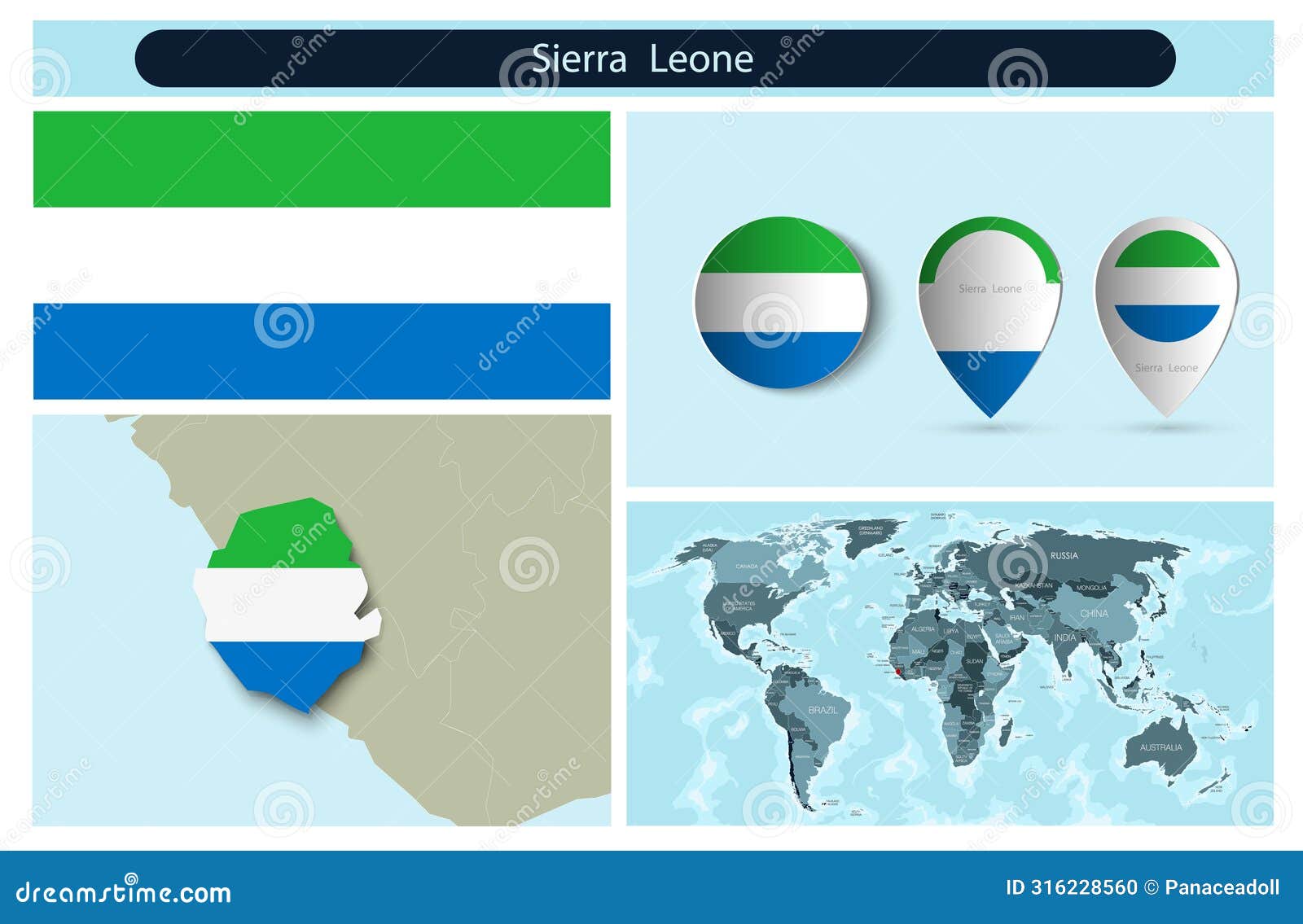 Political Infographics Made from Maps and Flags Stock Vector ...
