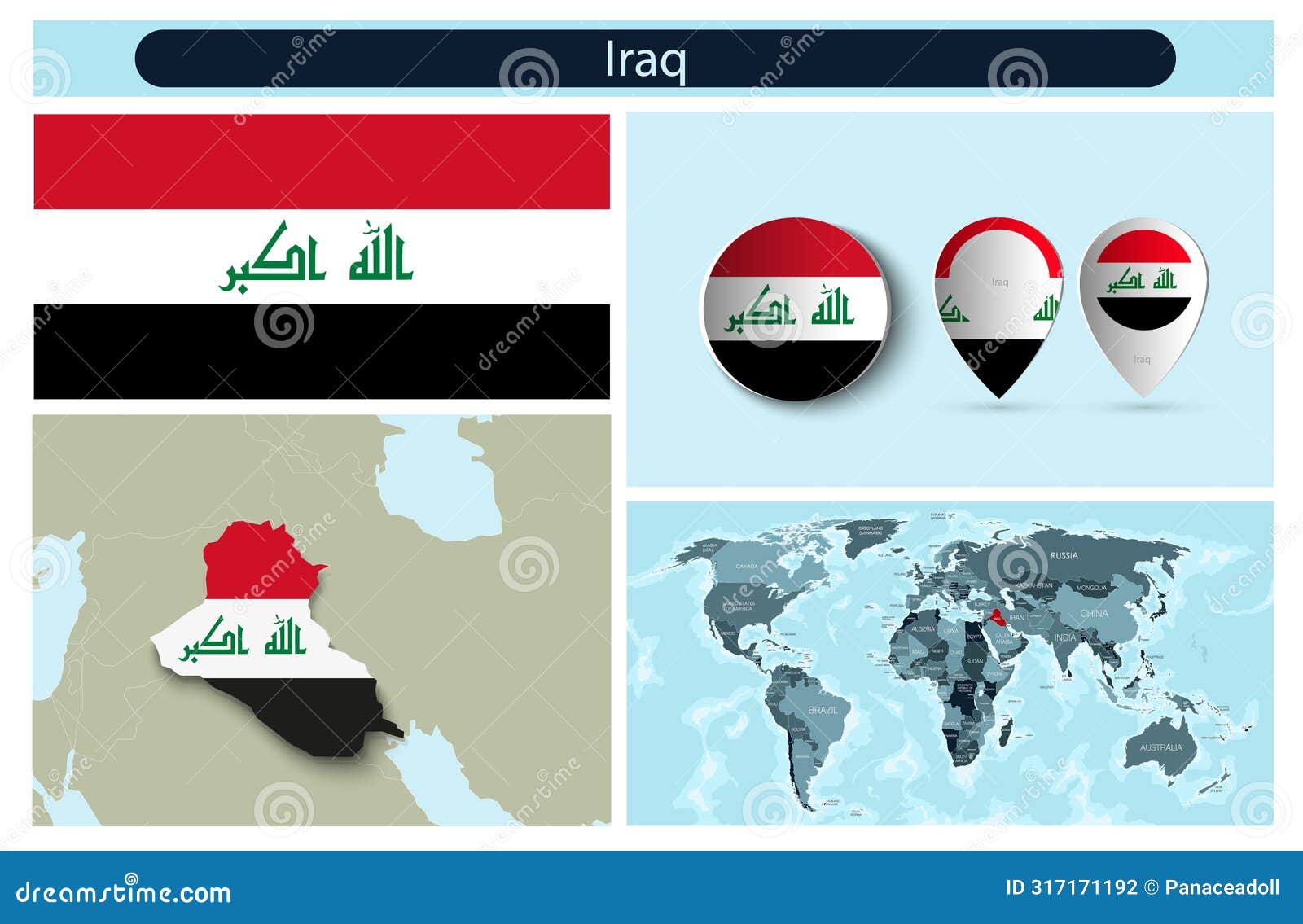 Political Infographics Made from Maps and Flags Stock Illustration ...