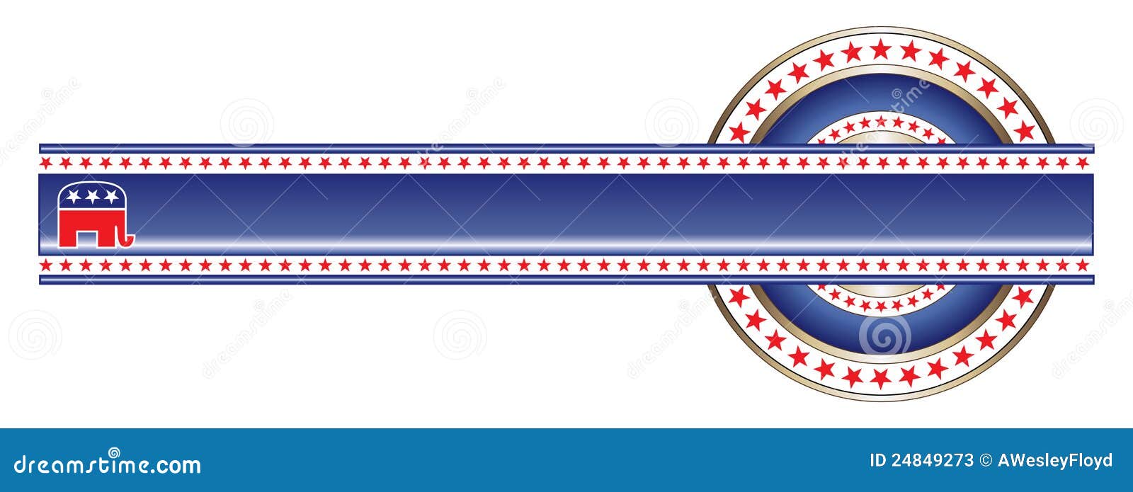 Political Label Republican Banner Editorial Stock Photo - Illustration ...