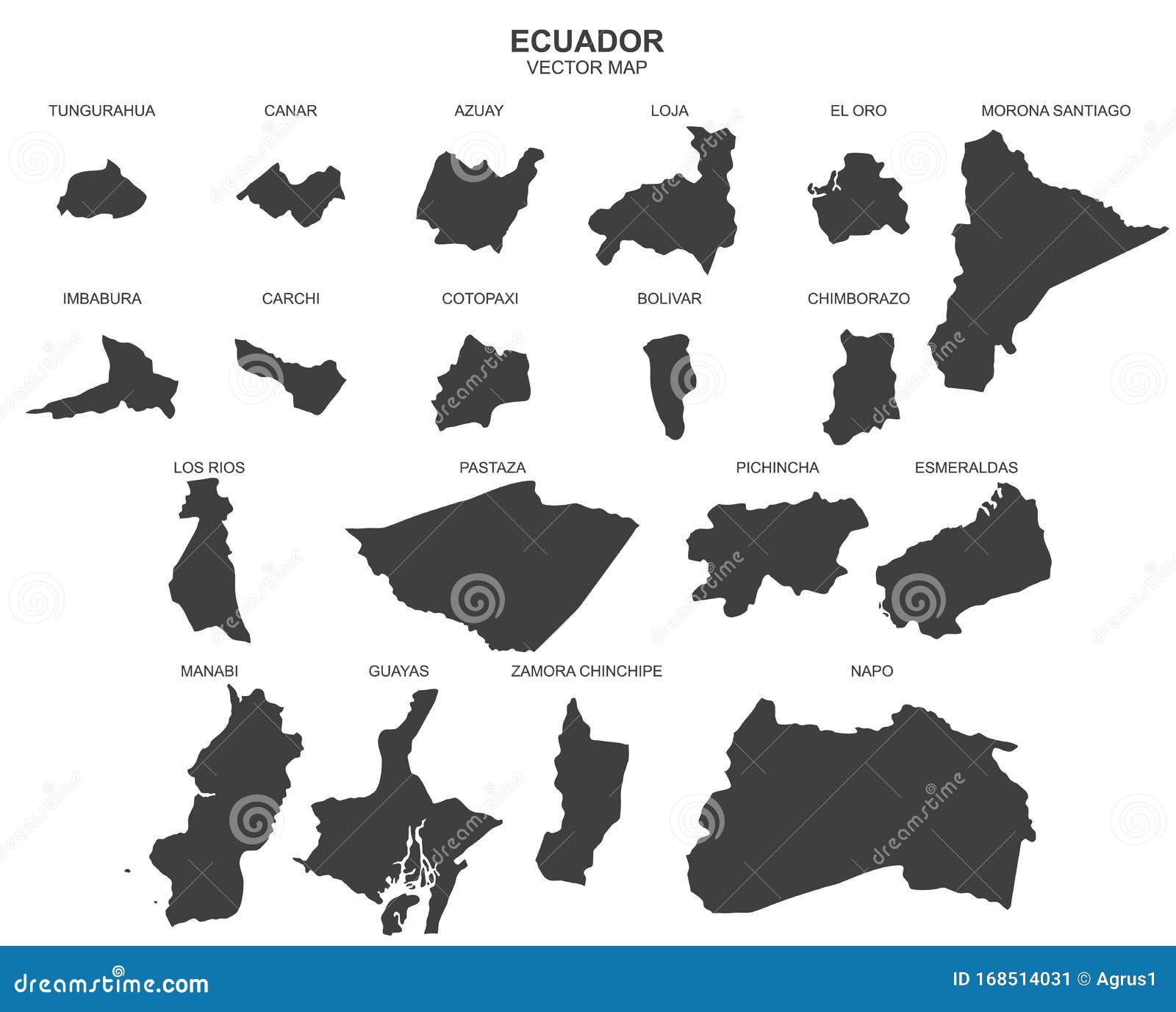 Political Map Of Ecuador Isolated On Transparent Background Cartoon ...