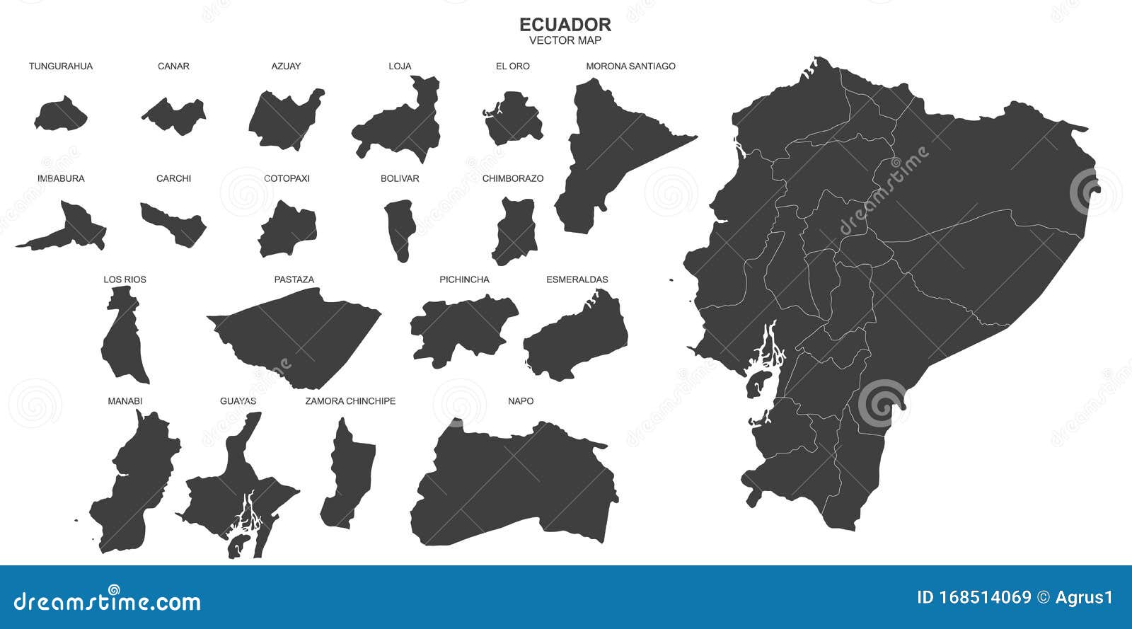 Political Map Of Ecuador Isolated On Transparent Background Cartoon ...