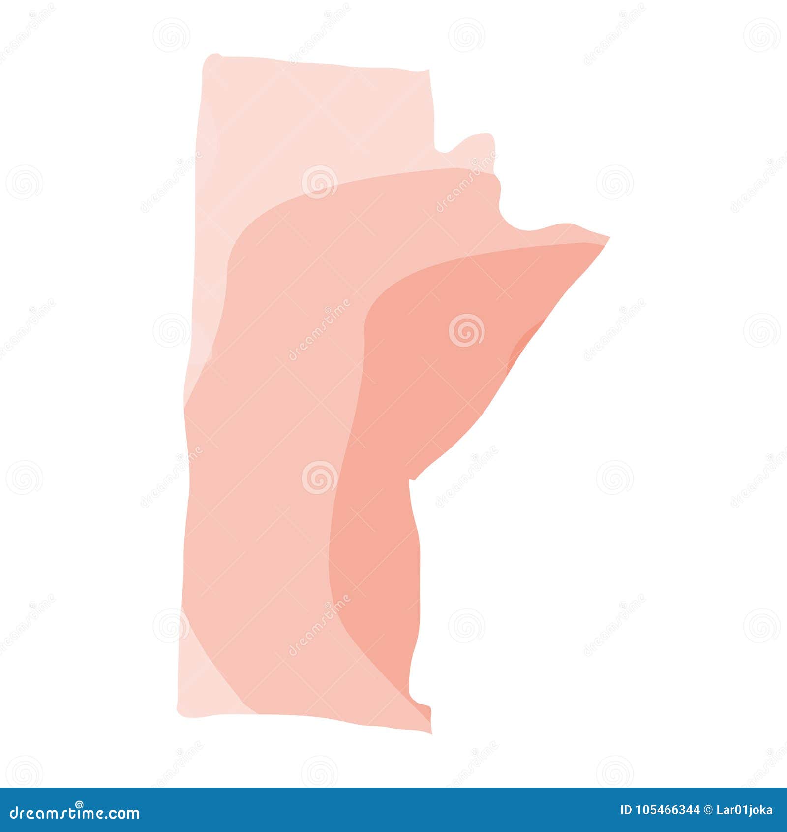 Province Manitoba Administrative And Political Map Cartoon Vector ...