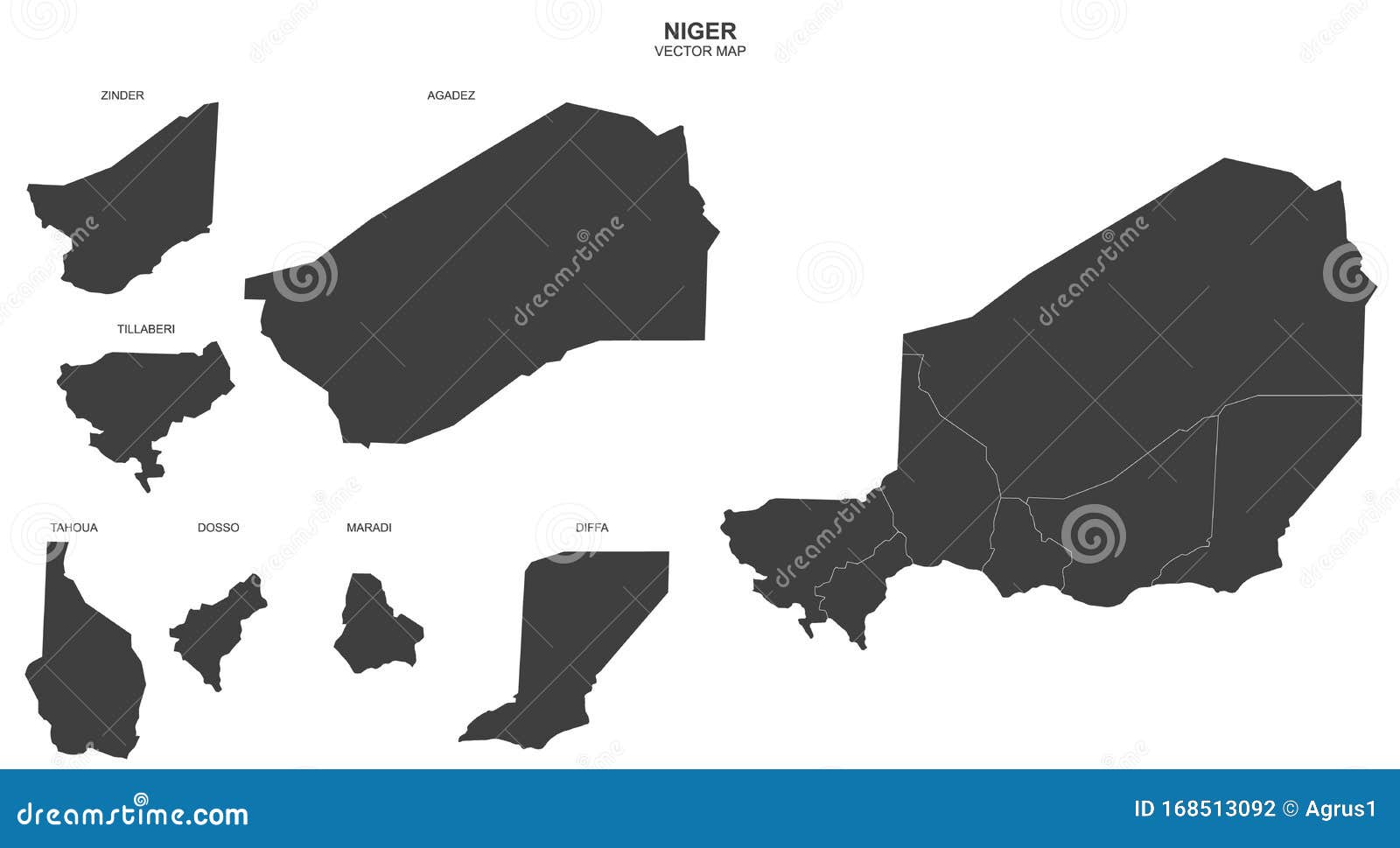 Political Map Of Niger Isolated On Transparent Background Cartoon ...