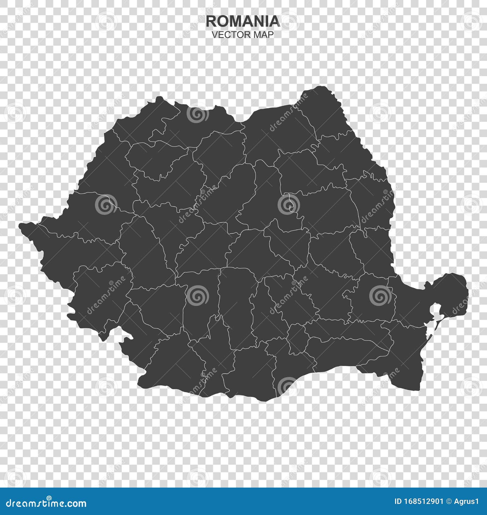 Political Map Of Romania Isolated On White Background Cartoon Vector ...