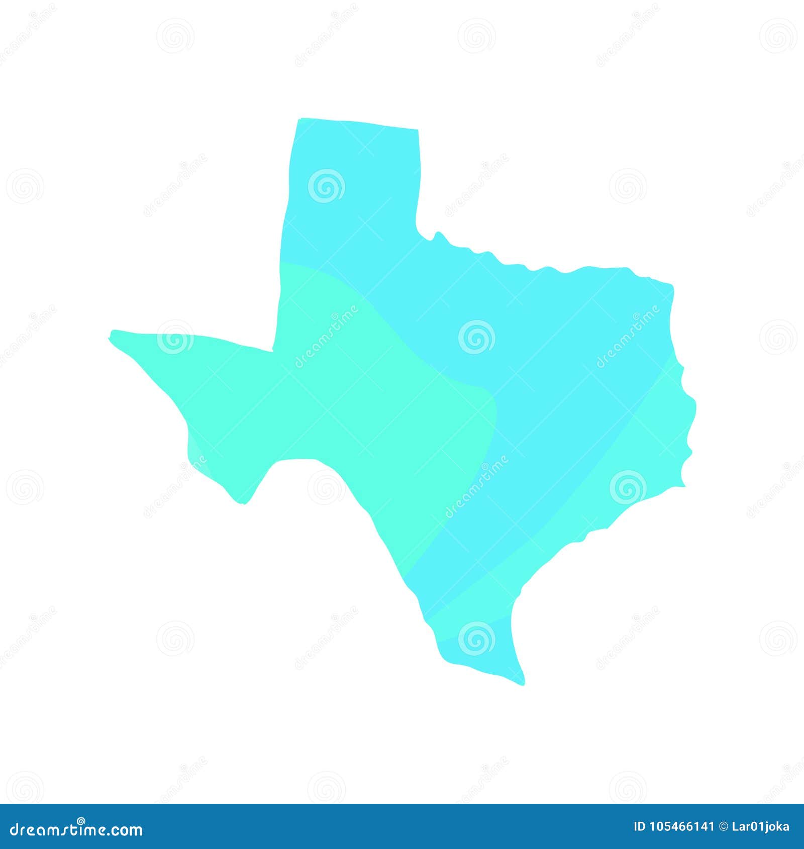 Political map of Texas stock vector. Illustration of graphic - 105466141