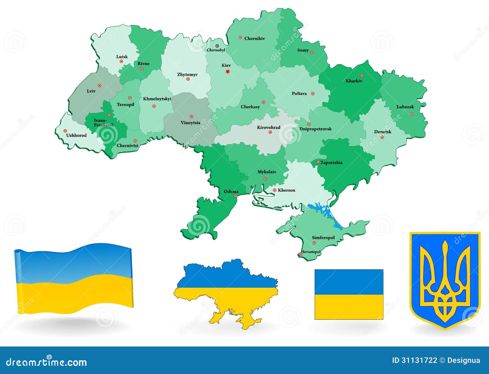 Interactive Map Of Ukraine Clickable Regionscities