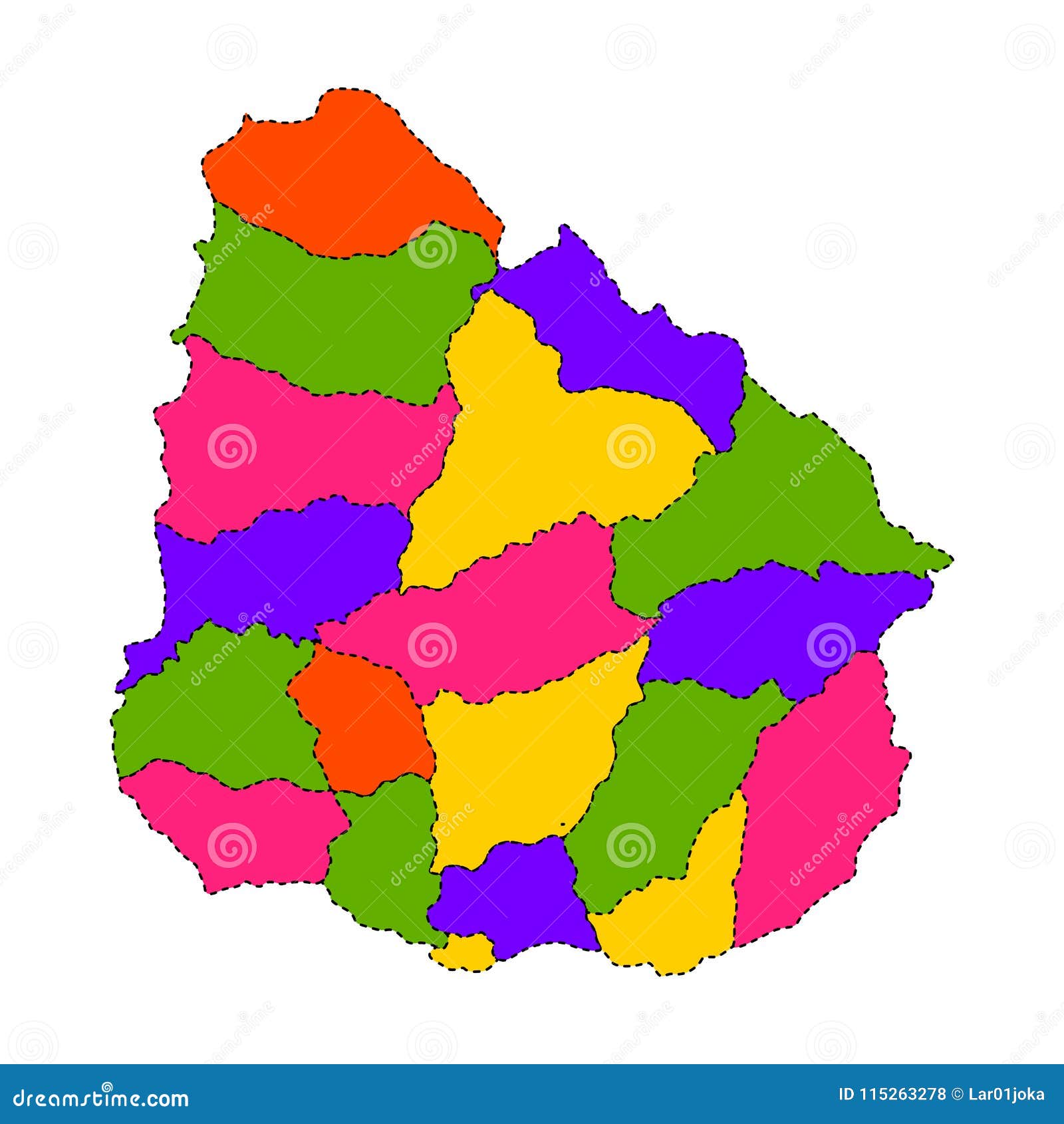 Political map of Uruguay stock vector. Illustration of style - 115263278 Political map of Uruguay stock vector. Illustration of style - 115263278
