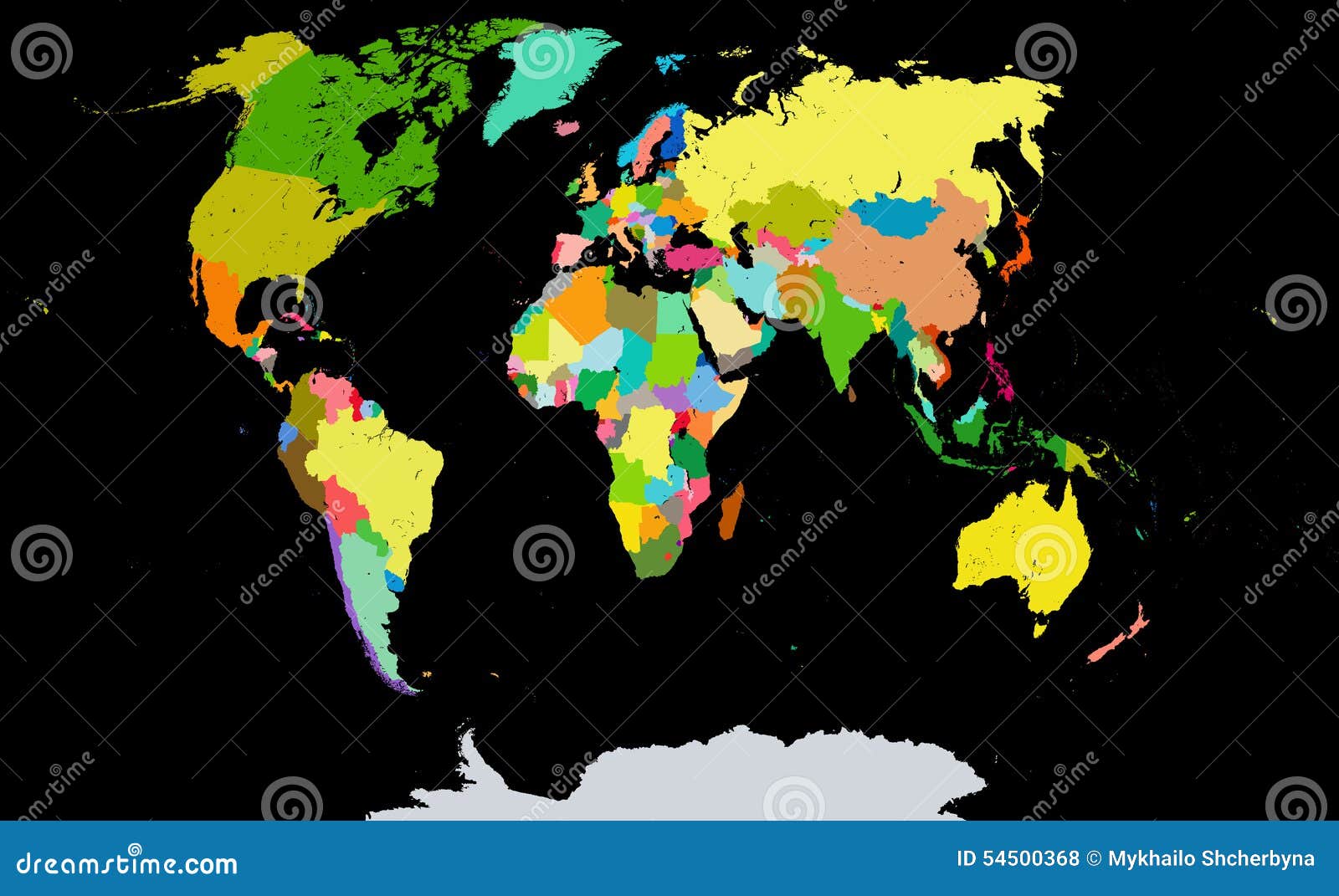Political Map Of The World. Vector Illustration | CartoonDealer.com ...
