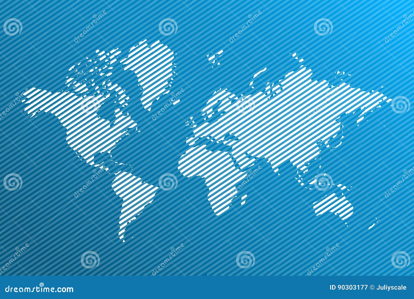 Political Map of the World. Stock Vector - Illustration of continent ...