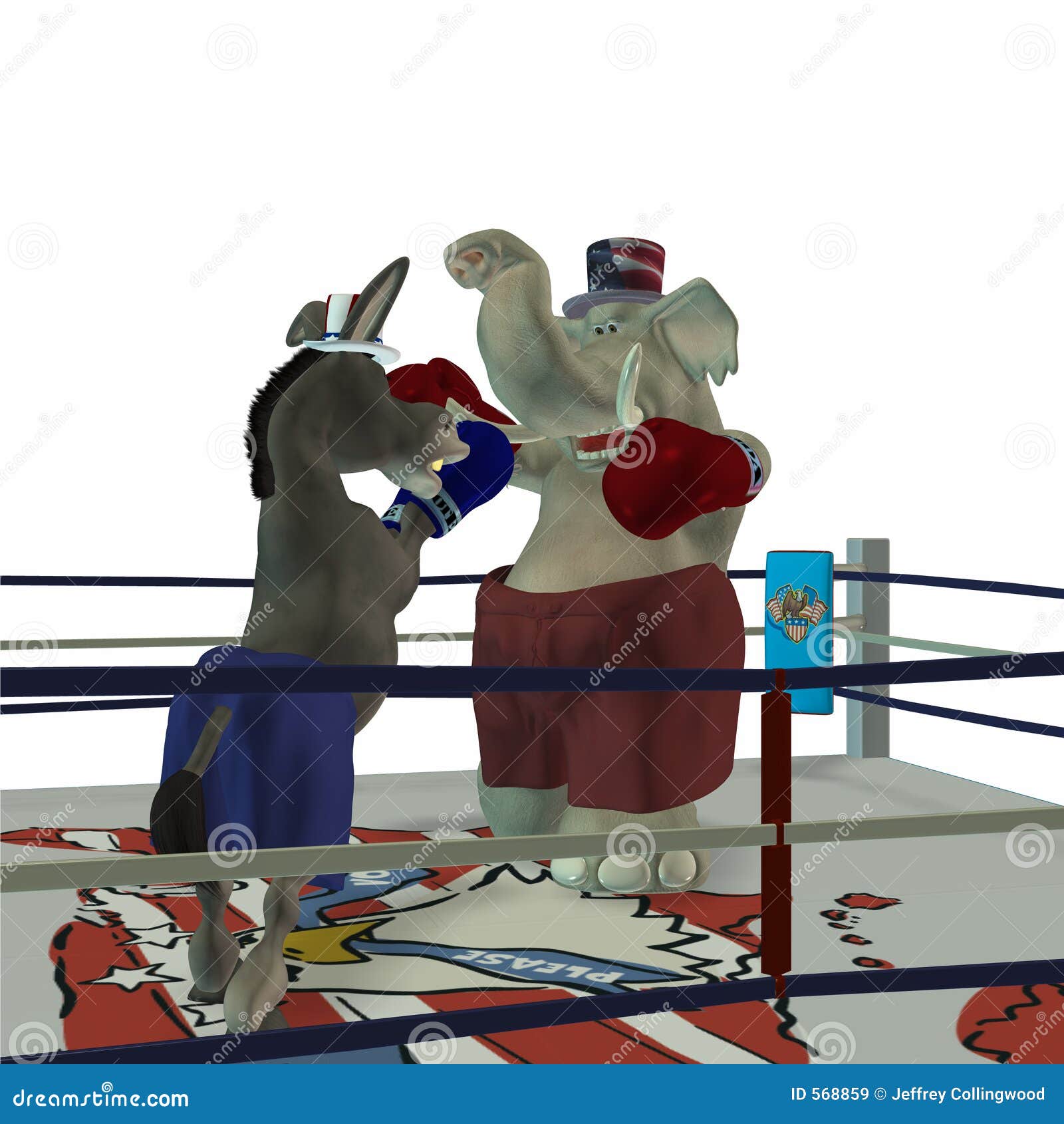 Political Party - Boxing 3 editorial stock image. Illustration of face ...