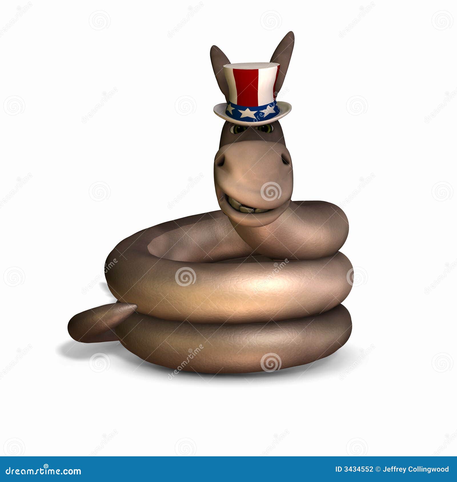 Political Snake - Democrat editorial photography. Illustration of snake ...