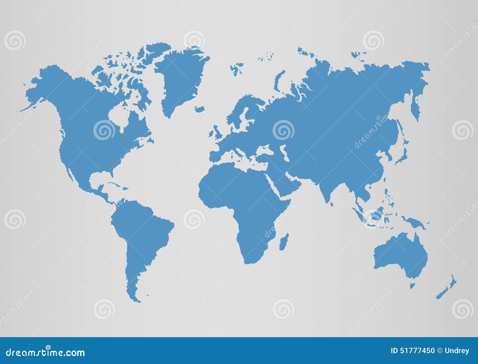 Political World Blue Map and Vector Illustration Stock Vector ...