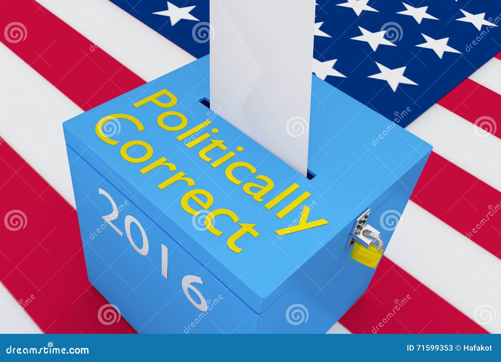 Politically Correct Election Concept Stock Illustration - Illustration ...