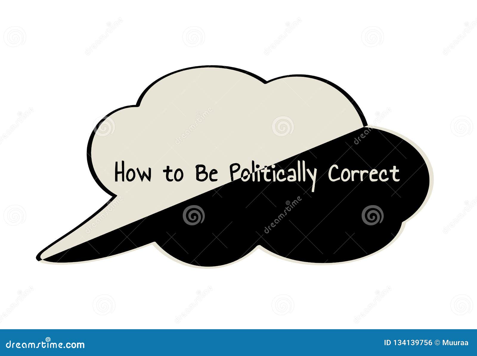 Politically Correct Speak Bubble Stock Vector - Illustration of ...