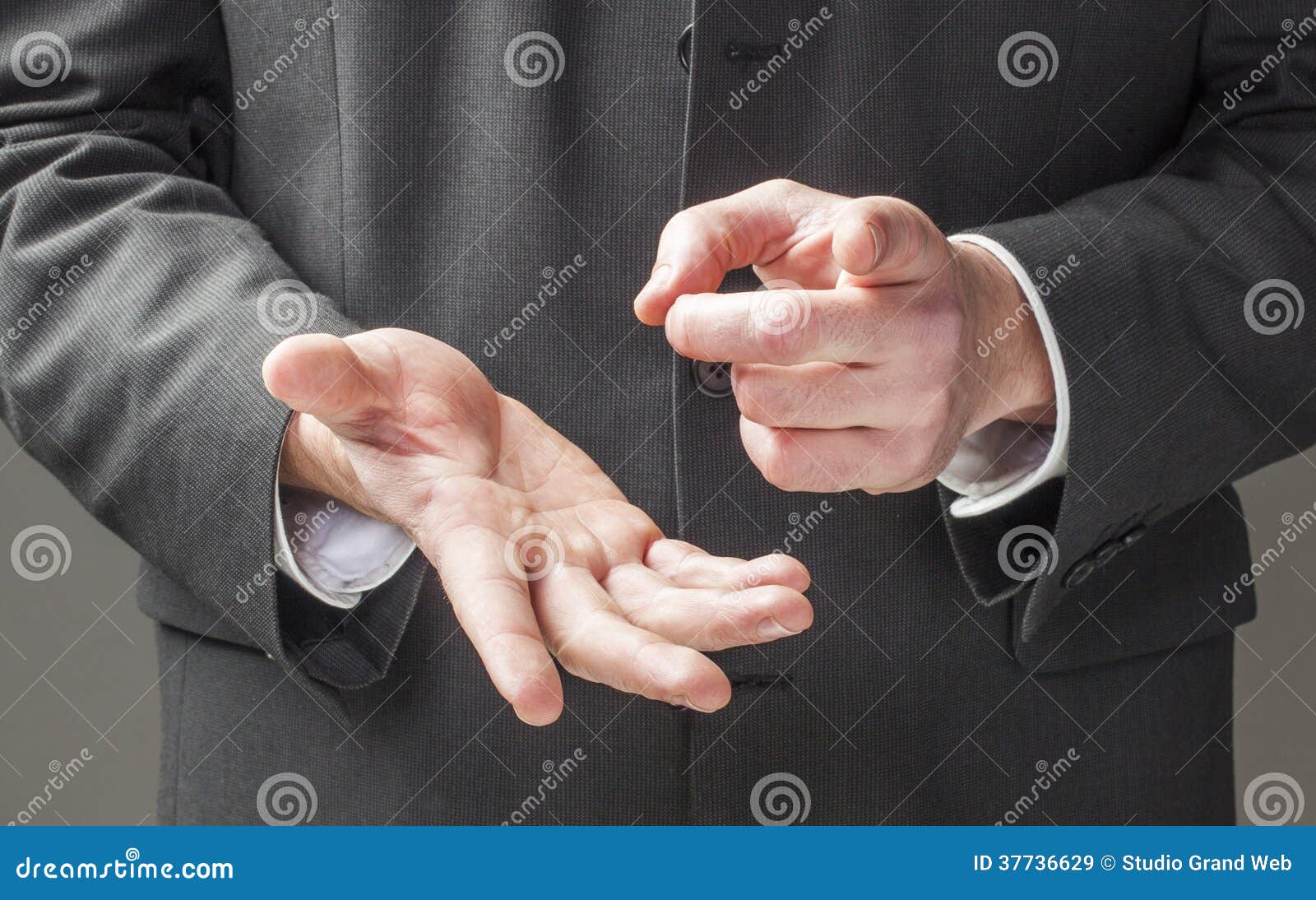 Politician Body Language To Convince Stock Image - Image of idea ...
