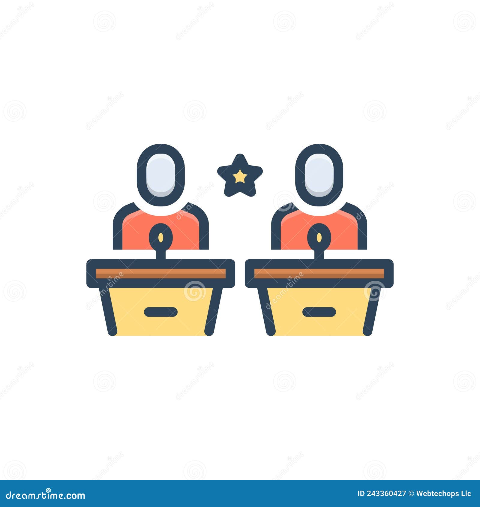 Color Illustration Icon for Politician, Statesman and Diplomat Stock ...