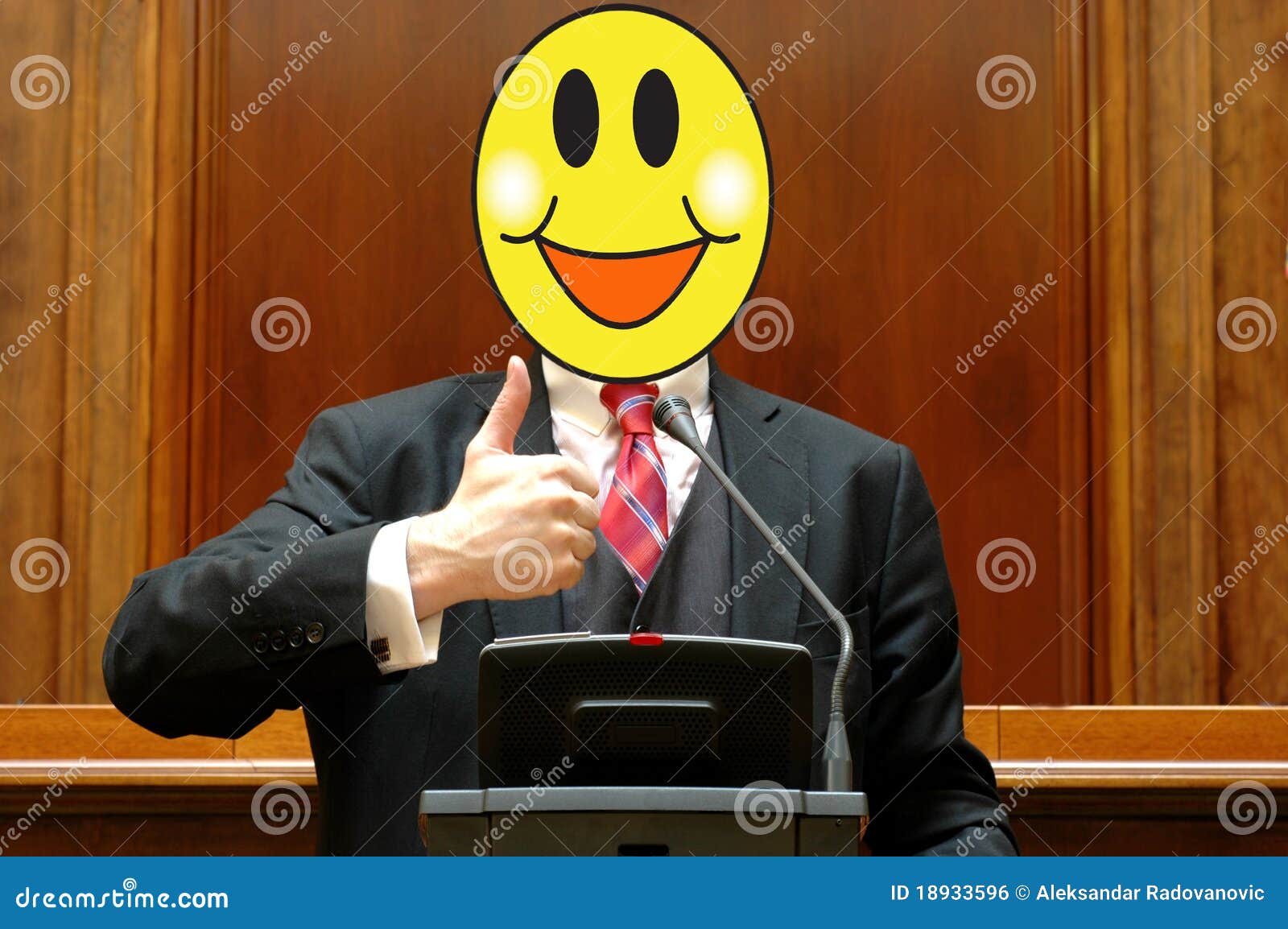 Politician with a Smiling Face Stock Photo - Image of finger ...
