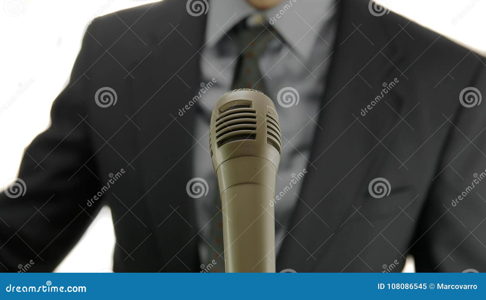 Politician Speech Microphone Stock Image - Image of broadcast, minister ...