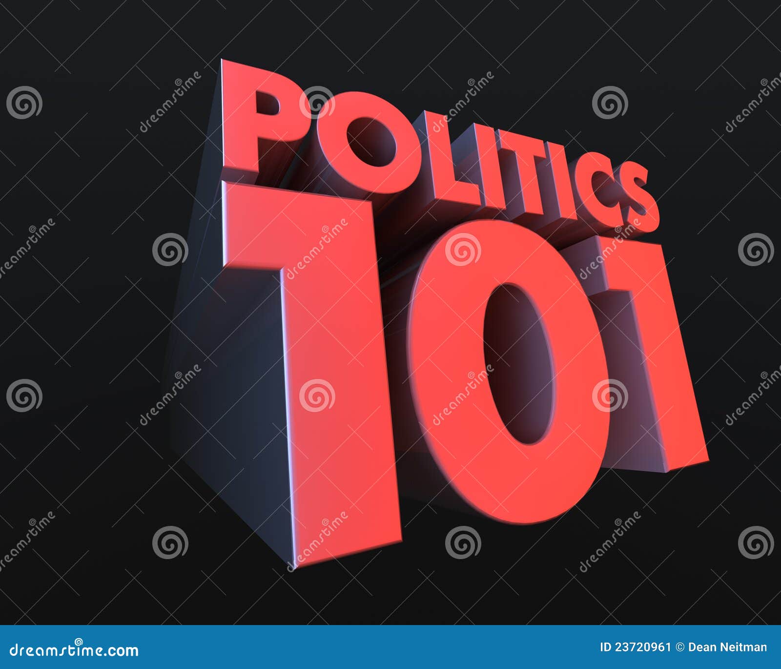 Politics 101 stock illustration. Illustration of render - 23720961