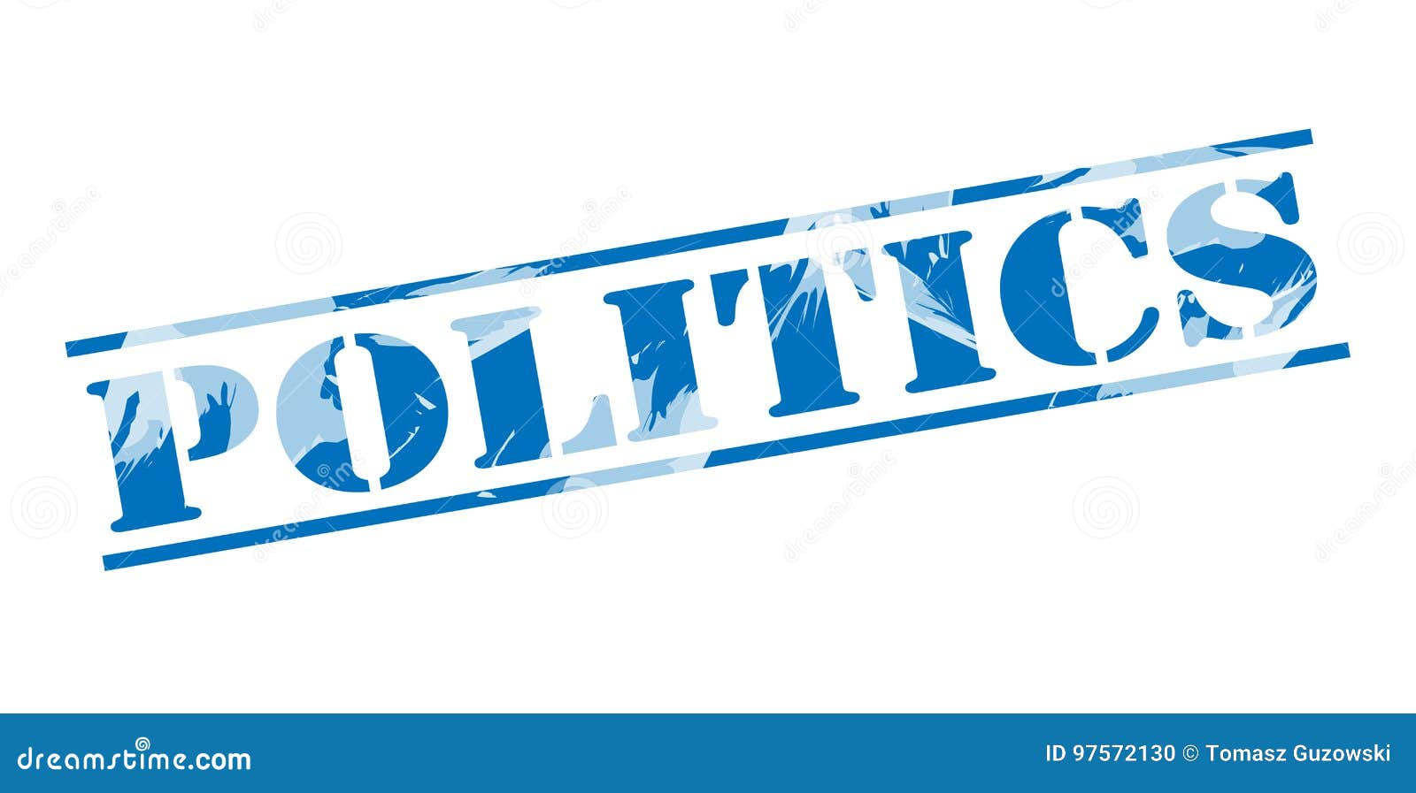 Politics blue stamp stock illustration. Illustration of banner - 97572130