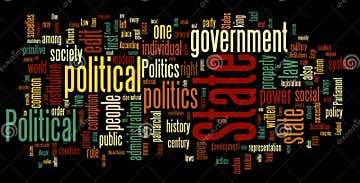 Politics Word Cloud stock vector. Illustration of political - 15229409