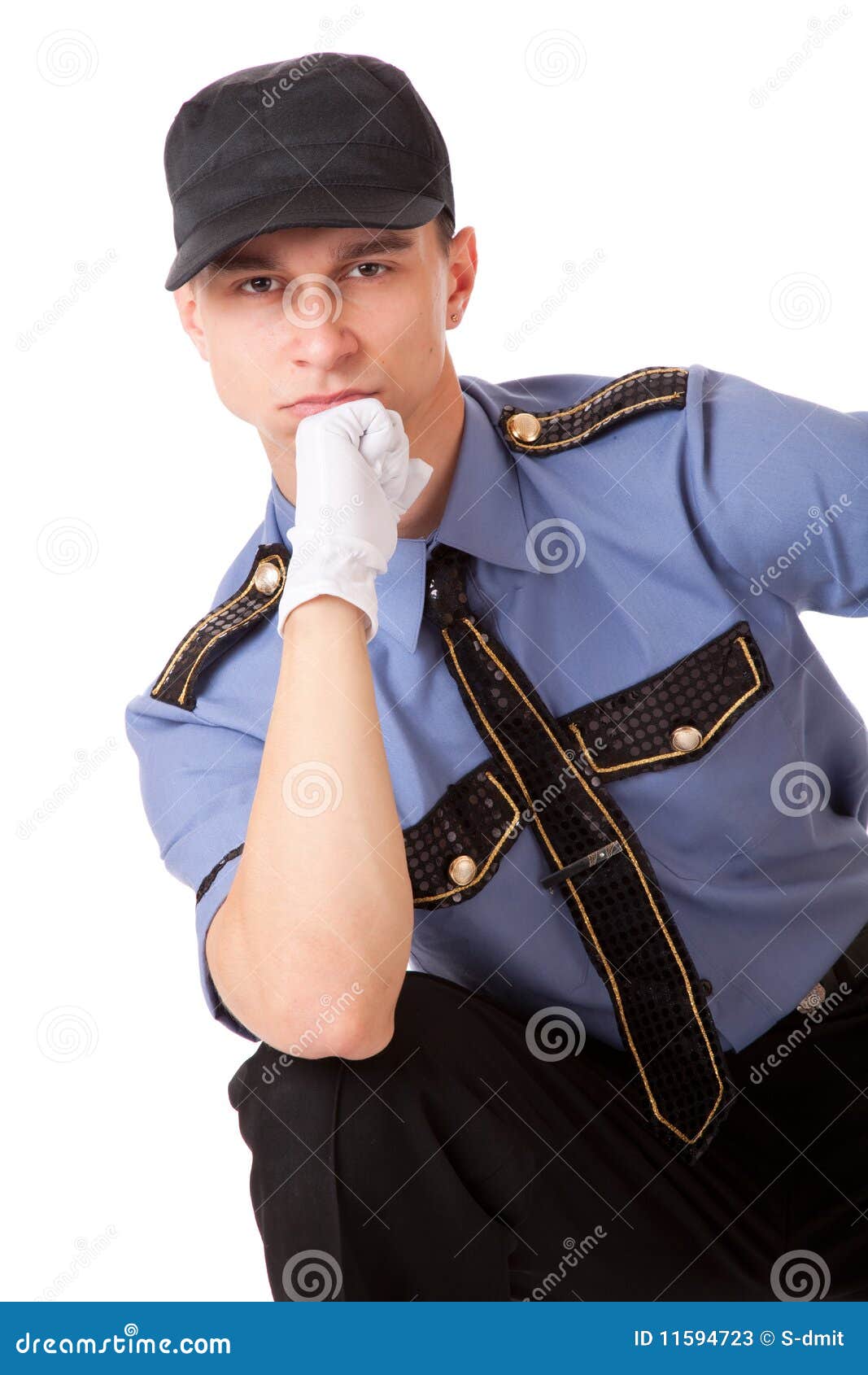 Politieagent stock afbeelding. Image of bepaling, arrestatie - 11594723