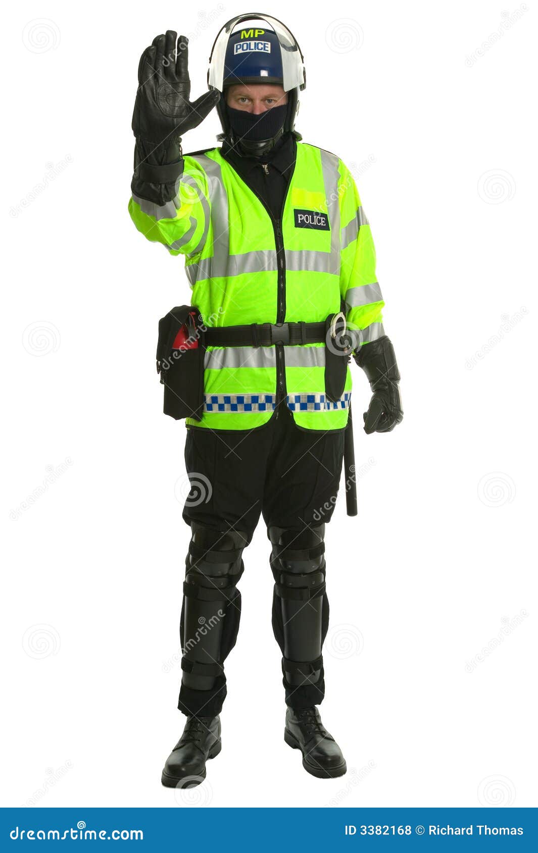 Politieagent in Reltoestel - Einde Stock Foto - Image of misdaad ...