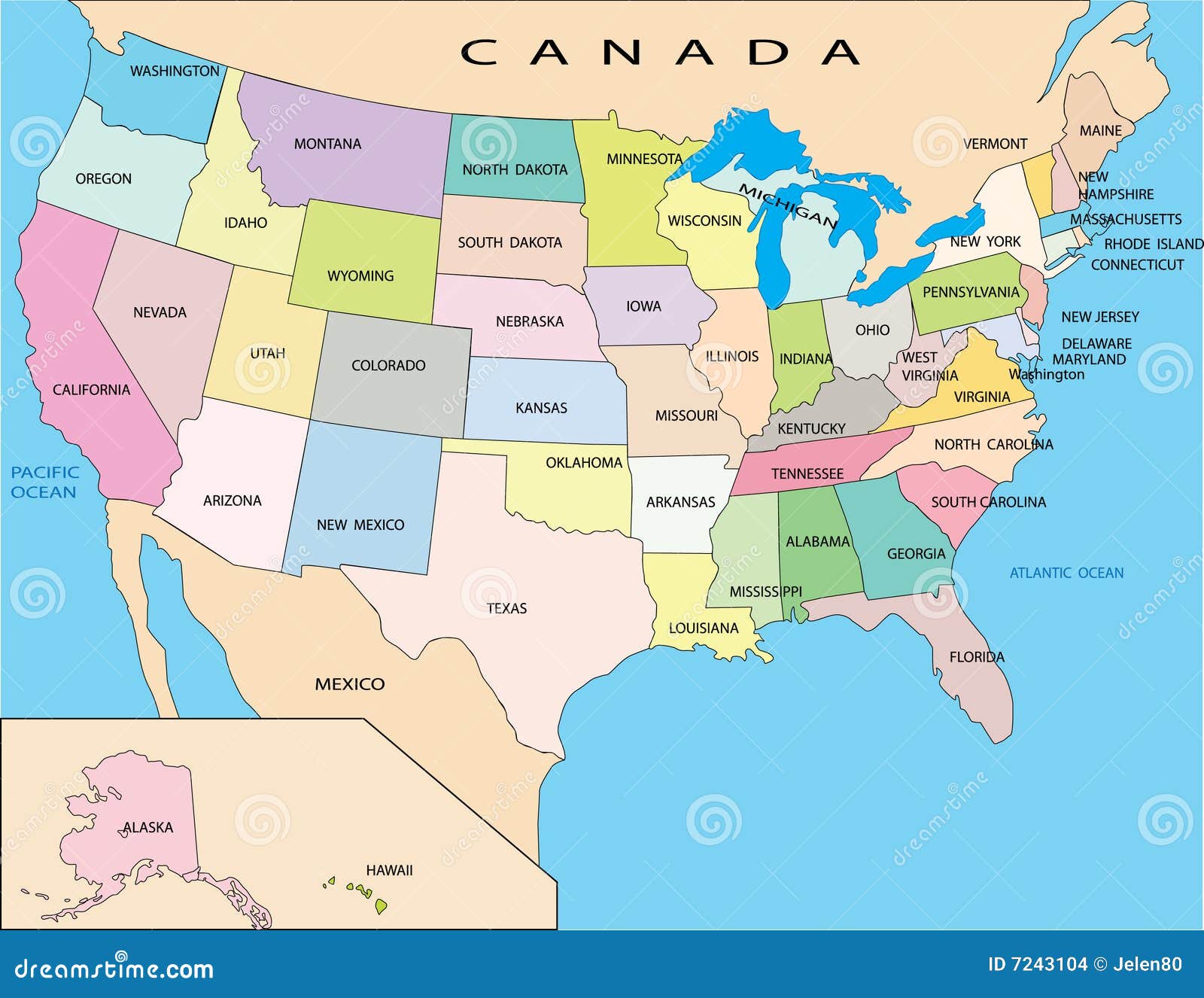 Politieke kaart van SAD vector illustratie. Illustration of begrip ...