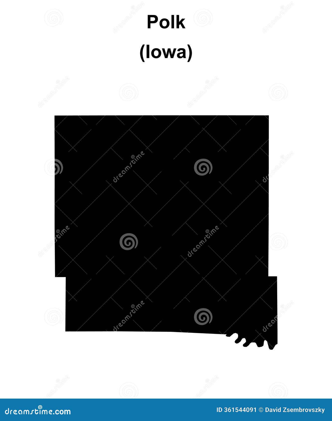 Polk outline map stock illustration. Illustration of polk - 361544091