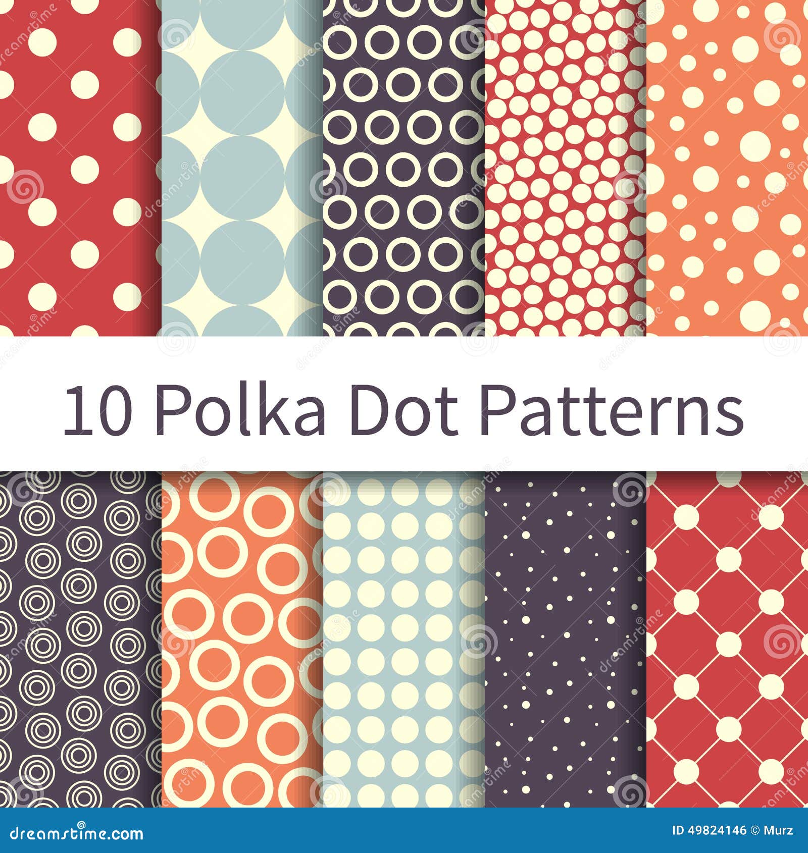 Polka Dot Geometric Patterns Stock Illustrations – 3,554 Polka Dot ...