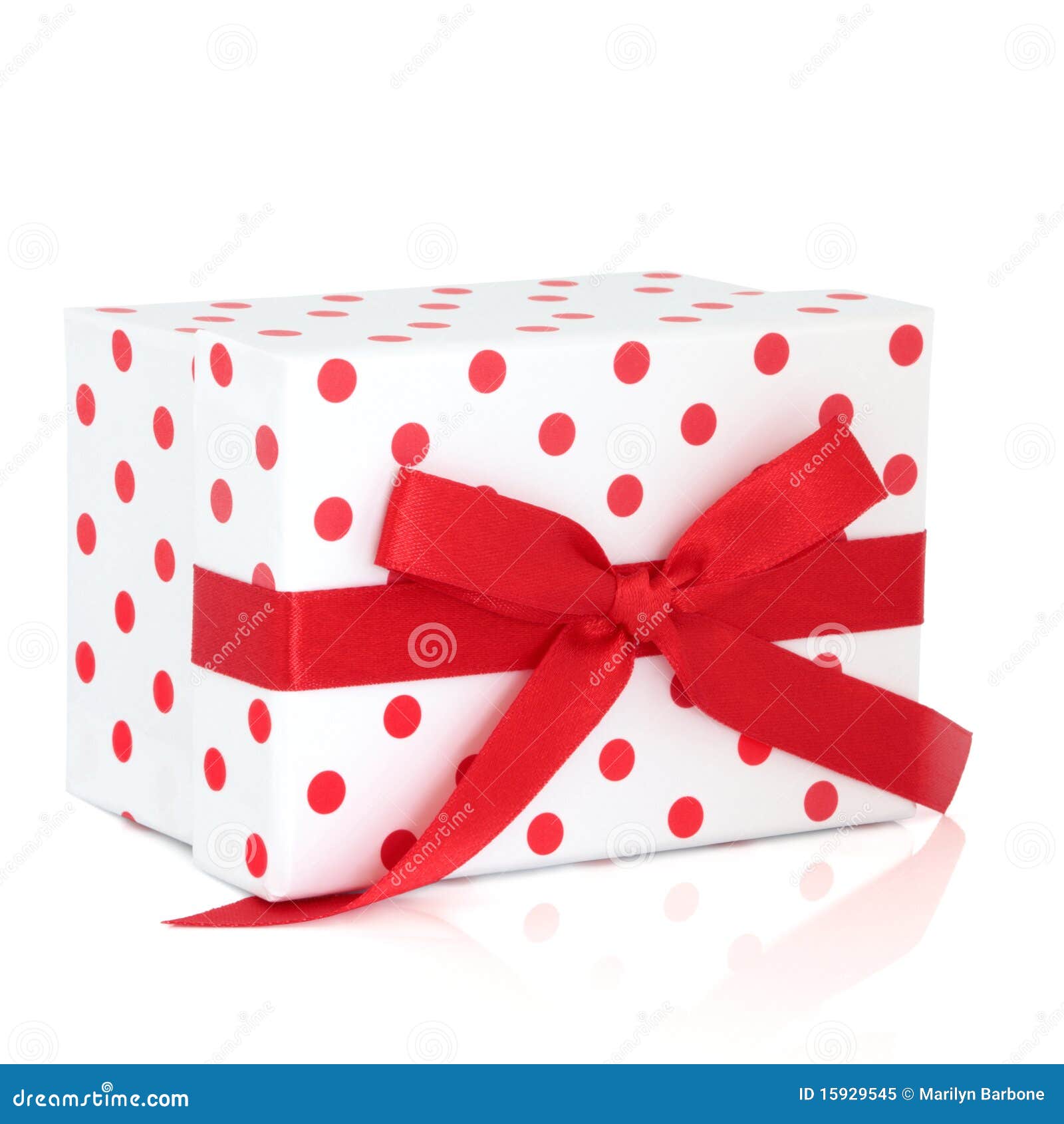 Polka Dot Gift Box stock image. Image of decorated, mothers - 15929545