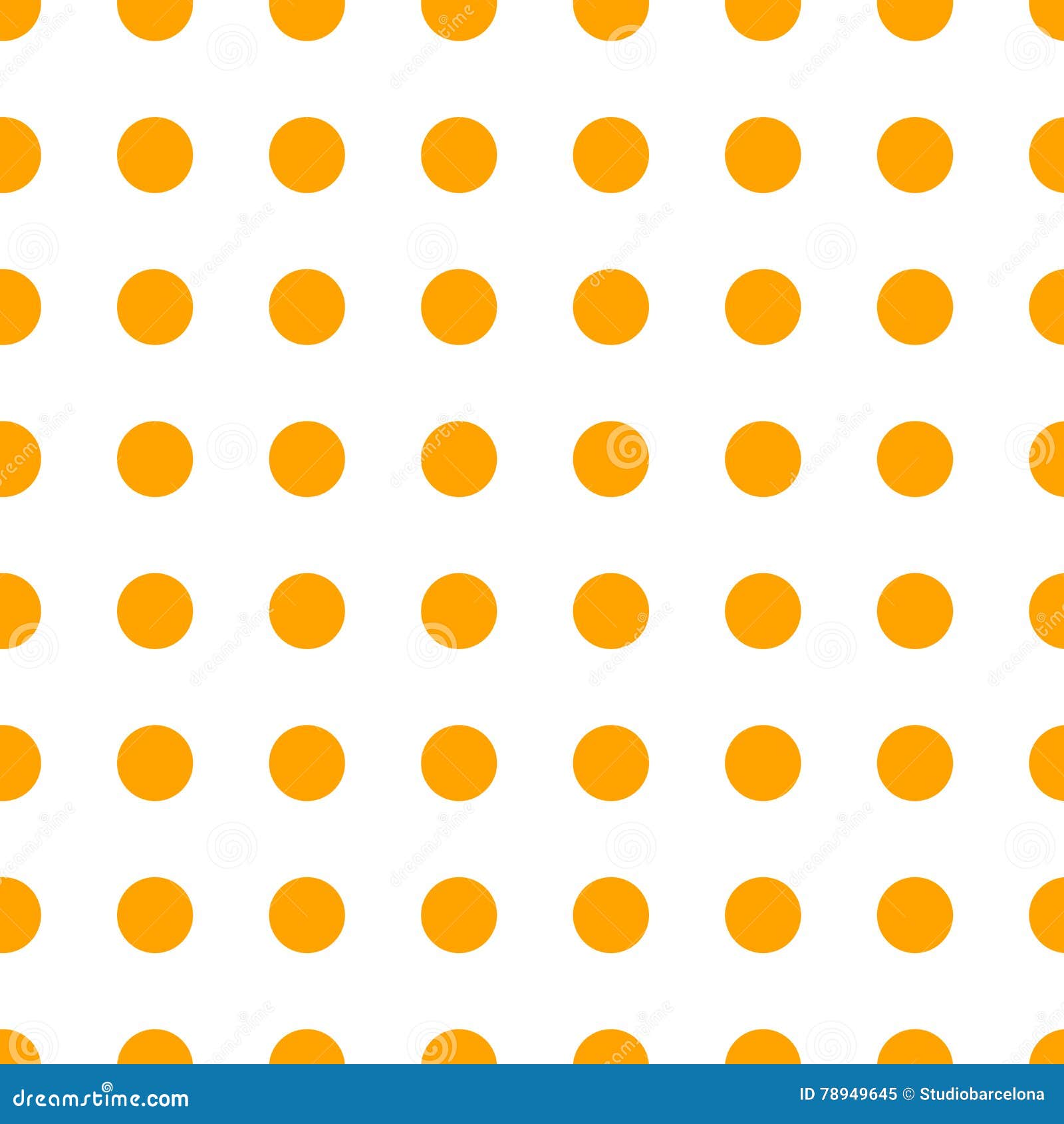 Polka dot orange pattern stock vector. Illustration of brigt - 78949645