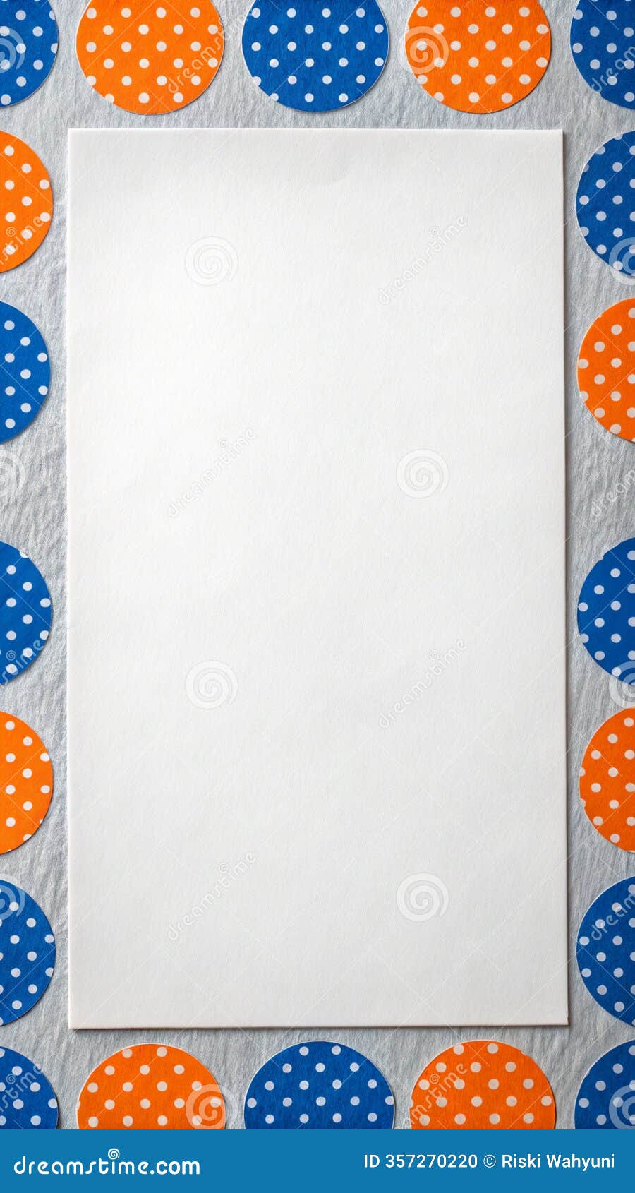 Polka Dot and Pattern Border with Paper Texture and Urban Sunset ...