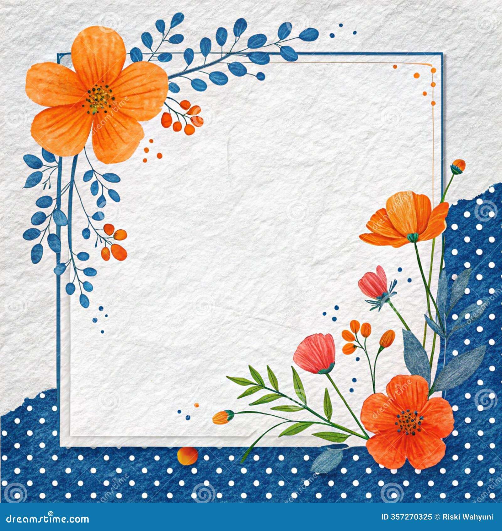 Polka Dot and Pattern Border with Paper Texture and Urban Sunset ...
