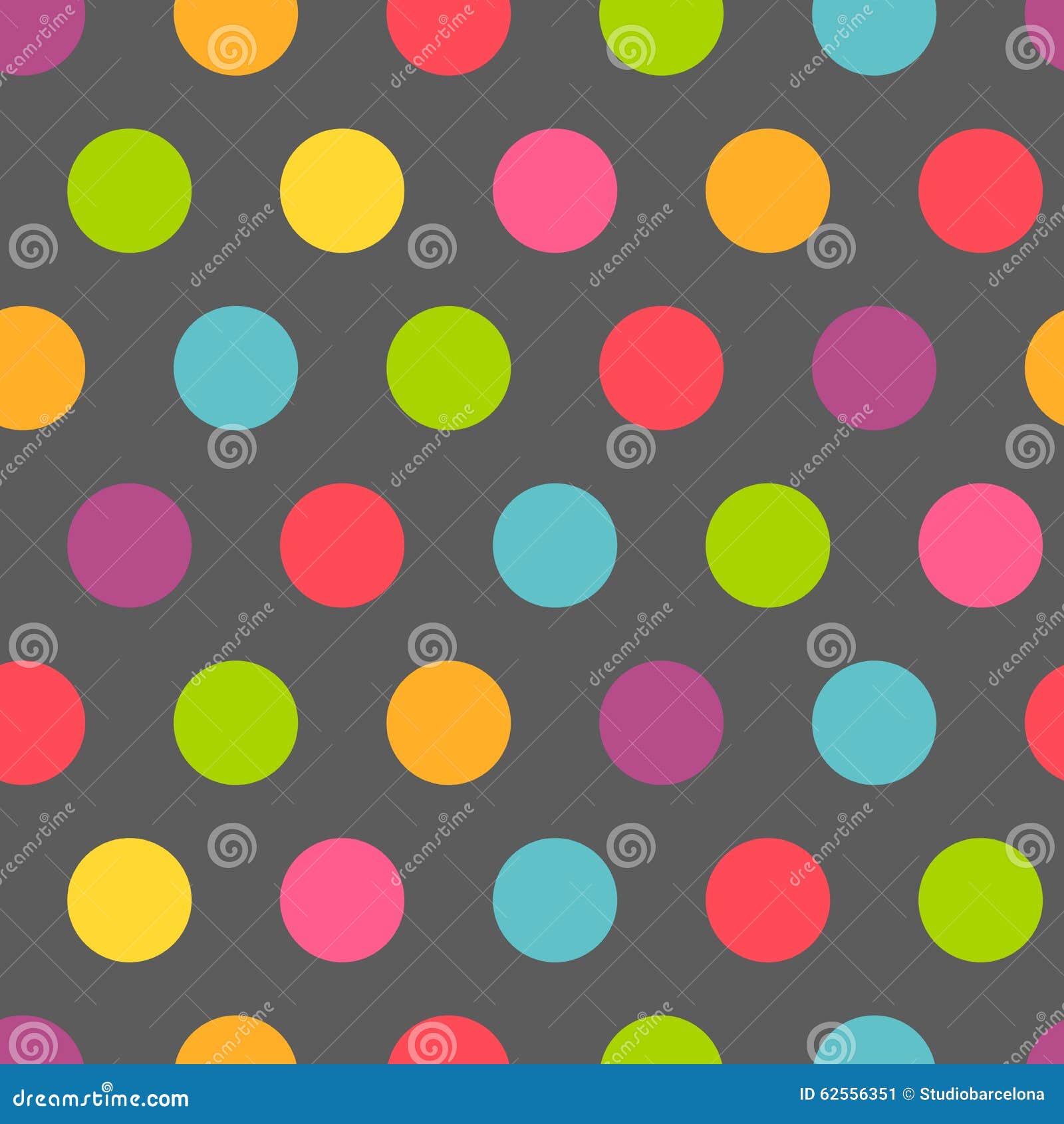 Polka dot pattern stock vector. Illustration of pattern - 62556351