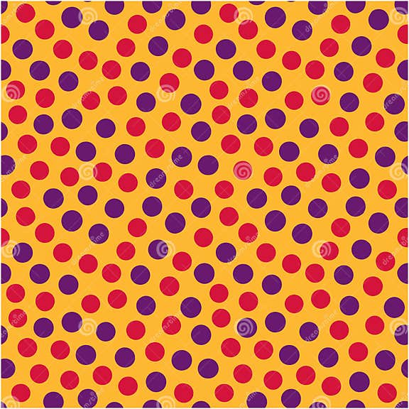 Polka Dot Pattern Design Vector Art. Stock Illustration - Illustration ...