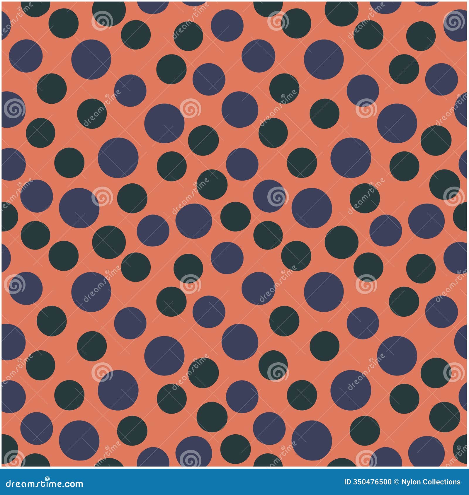 Polka Dot Pattern Design Vector Art. Stock Vector - Illustration of ...