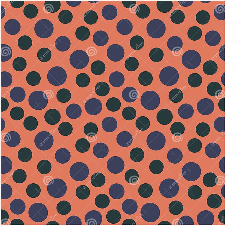 Polka Dot Pattern Design Vector Art. Stock Vector - Illustration of ...