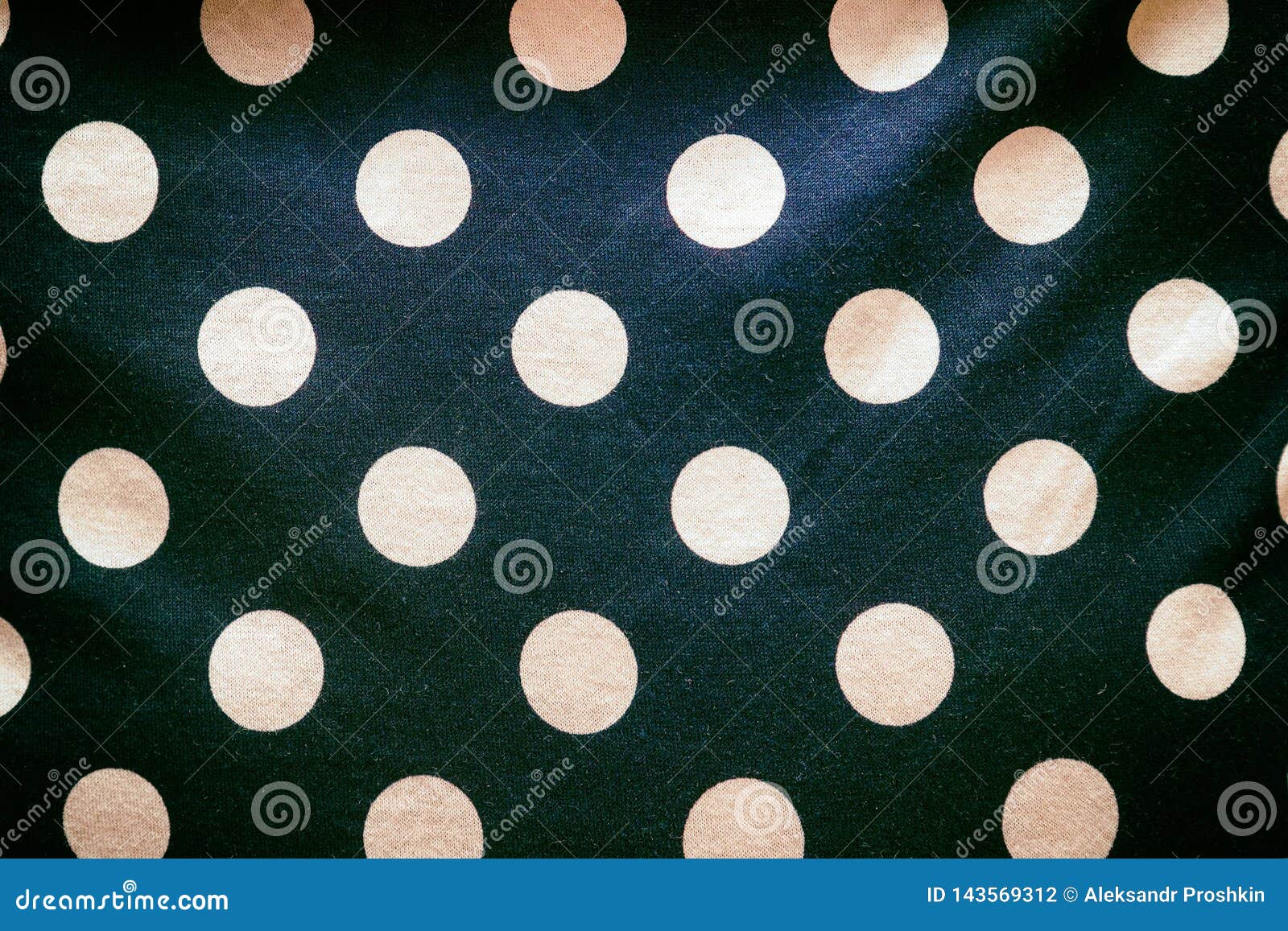 Polka Dot Pattern on Fabric Stock Photo - Image of merchandise, burlap ...