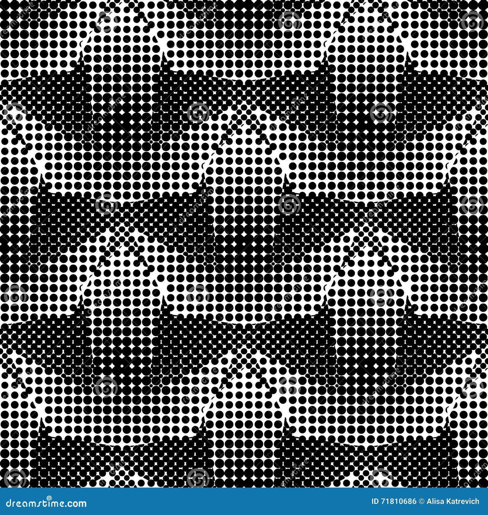 Polka Dot Pattern Stars on a White. Casual Texture. Stylish Doodle ...