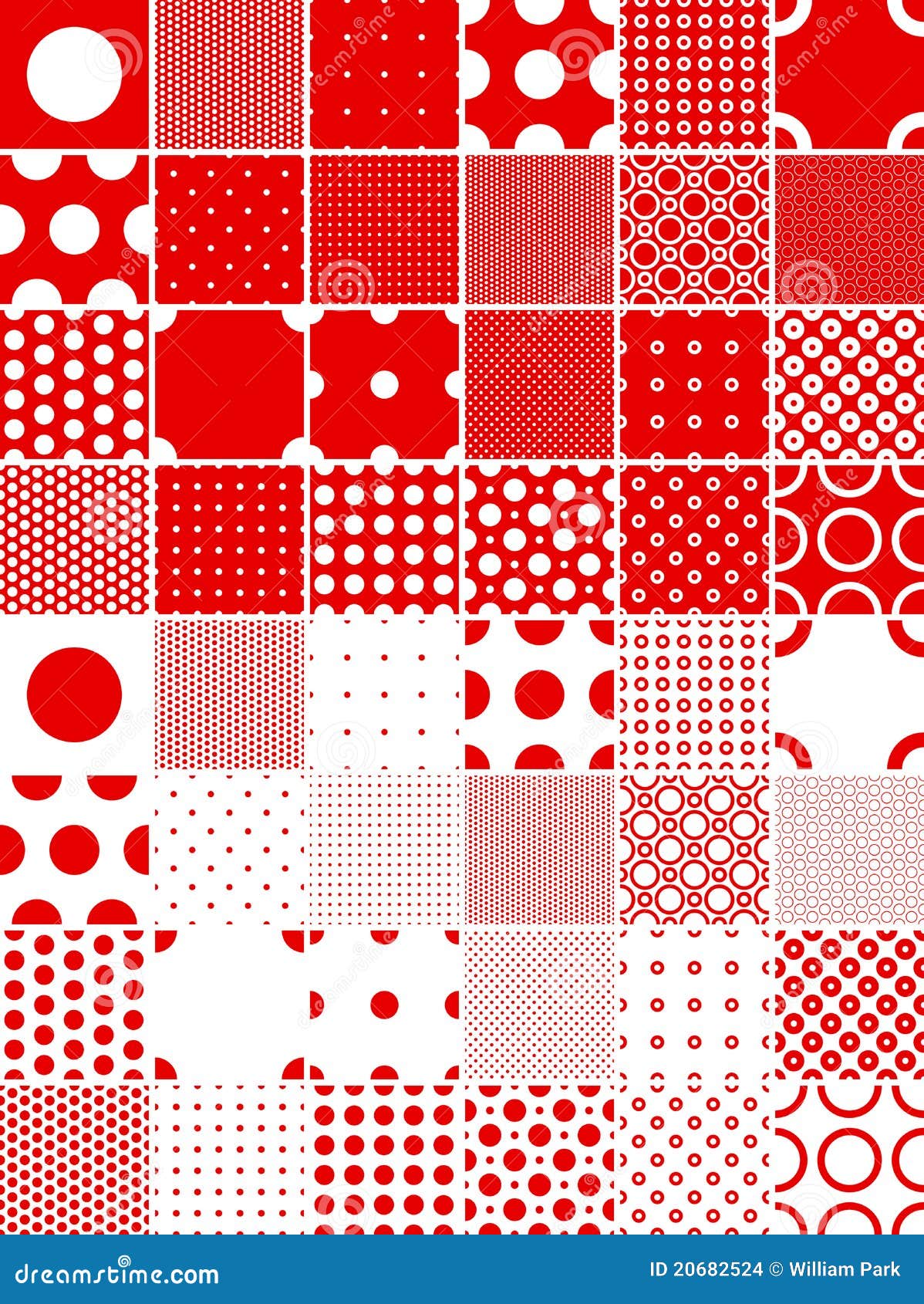 Polka dot patterns stock vector. Illustration of texture - 20682524