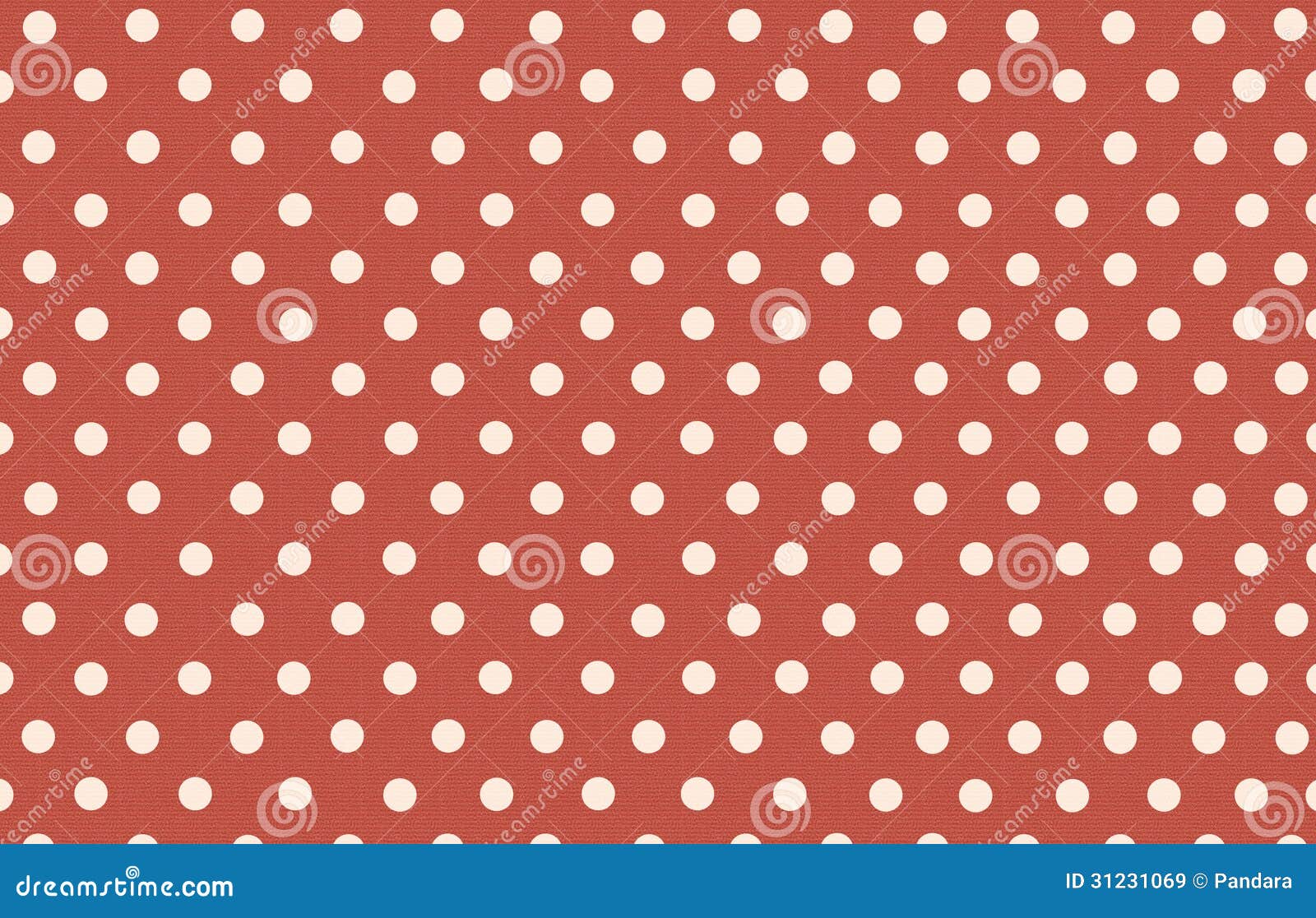 Polka Dot with Red Pastel Color Background Stock Illustration ...