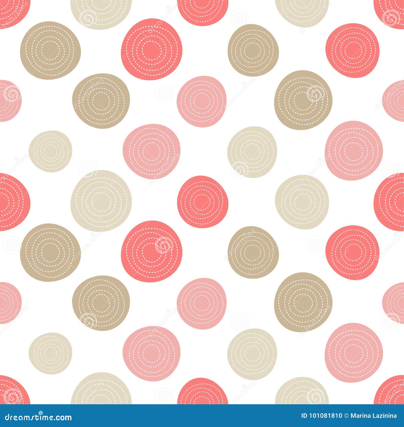 Polka Dot Seamless Pattern. Dots Texture Stock Illustration ...