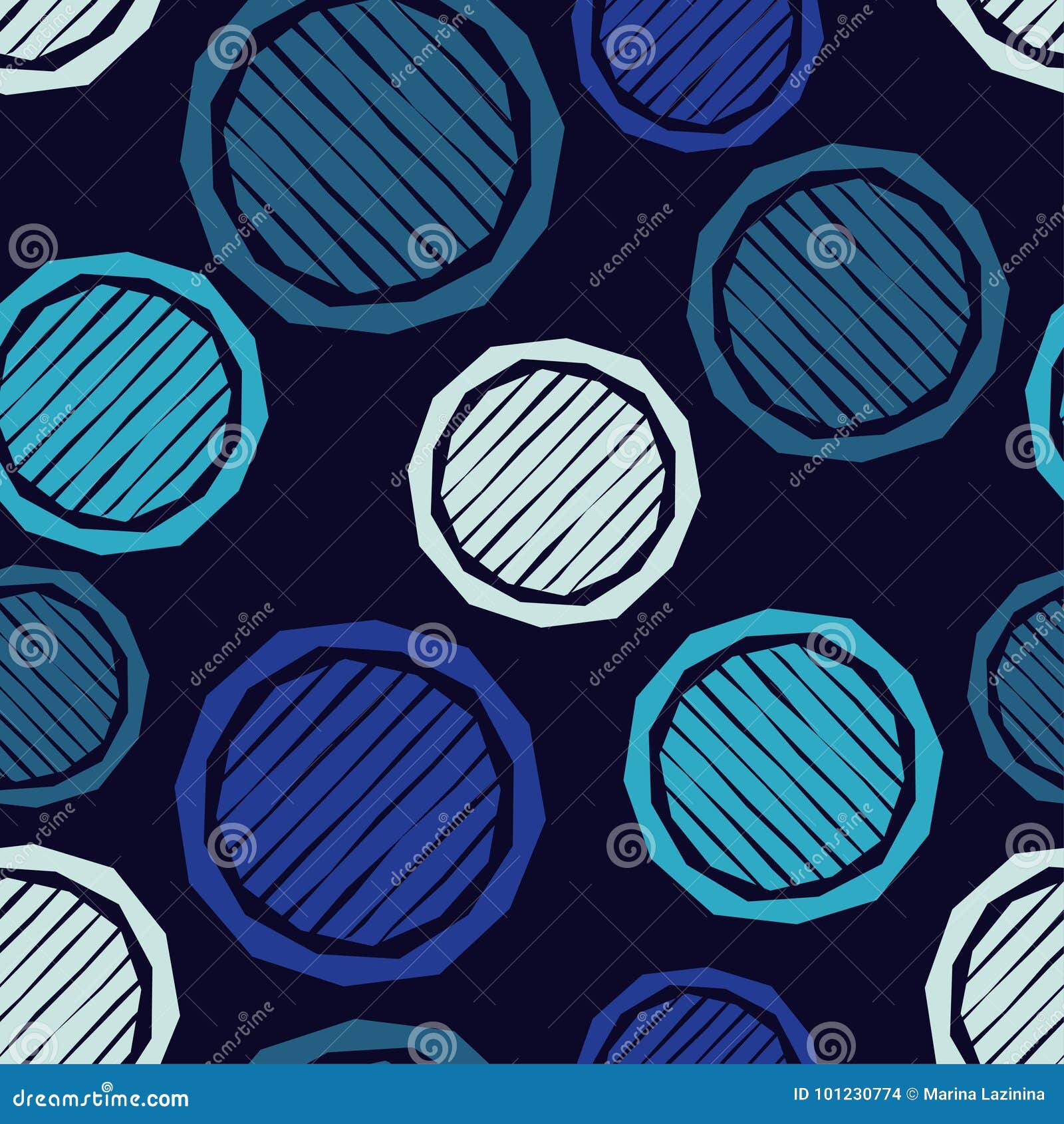 Polka Dot Seamless Pattern. Scribble Texture Stock Illustration - Illustration of idea, canvas ...